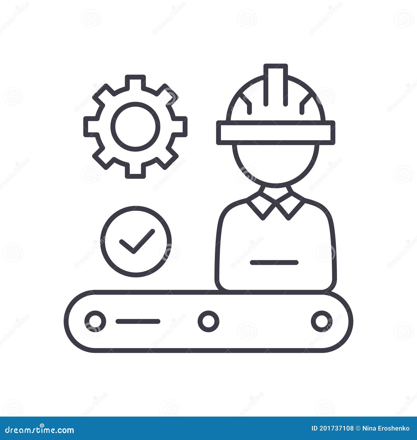 Supervisor Icon, Linear Isolated Illustration, Thin Line Vector, Web ...
