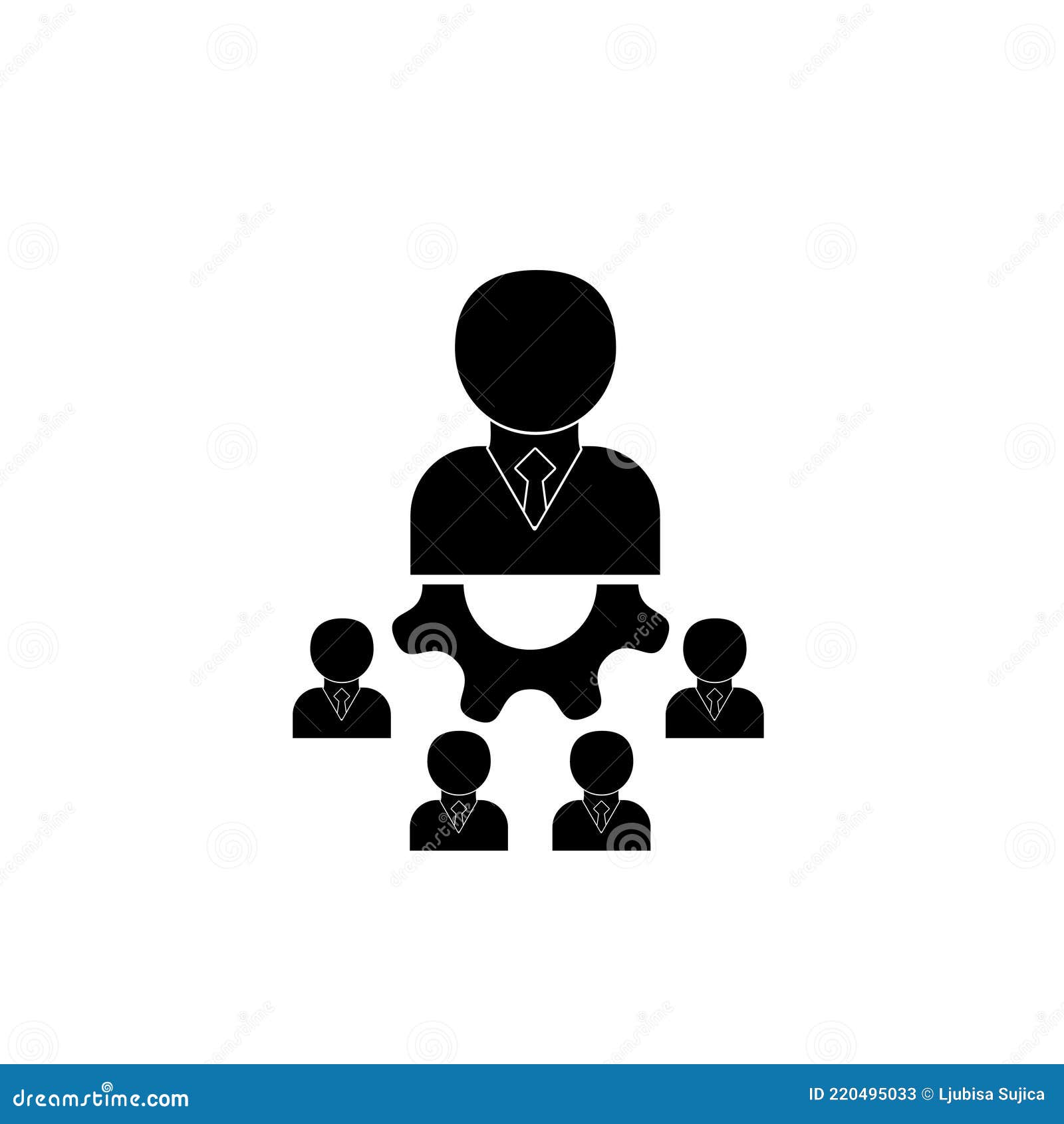 Supervisor Icono Aislado Sobre Fondo Blanco Ilustración del Vector ...