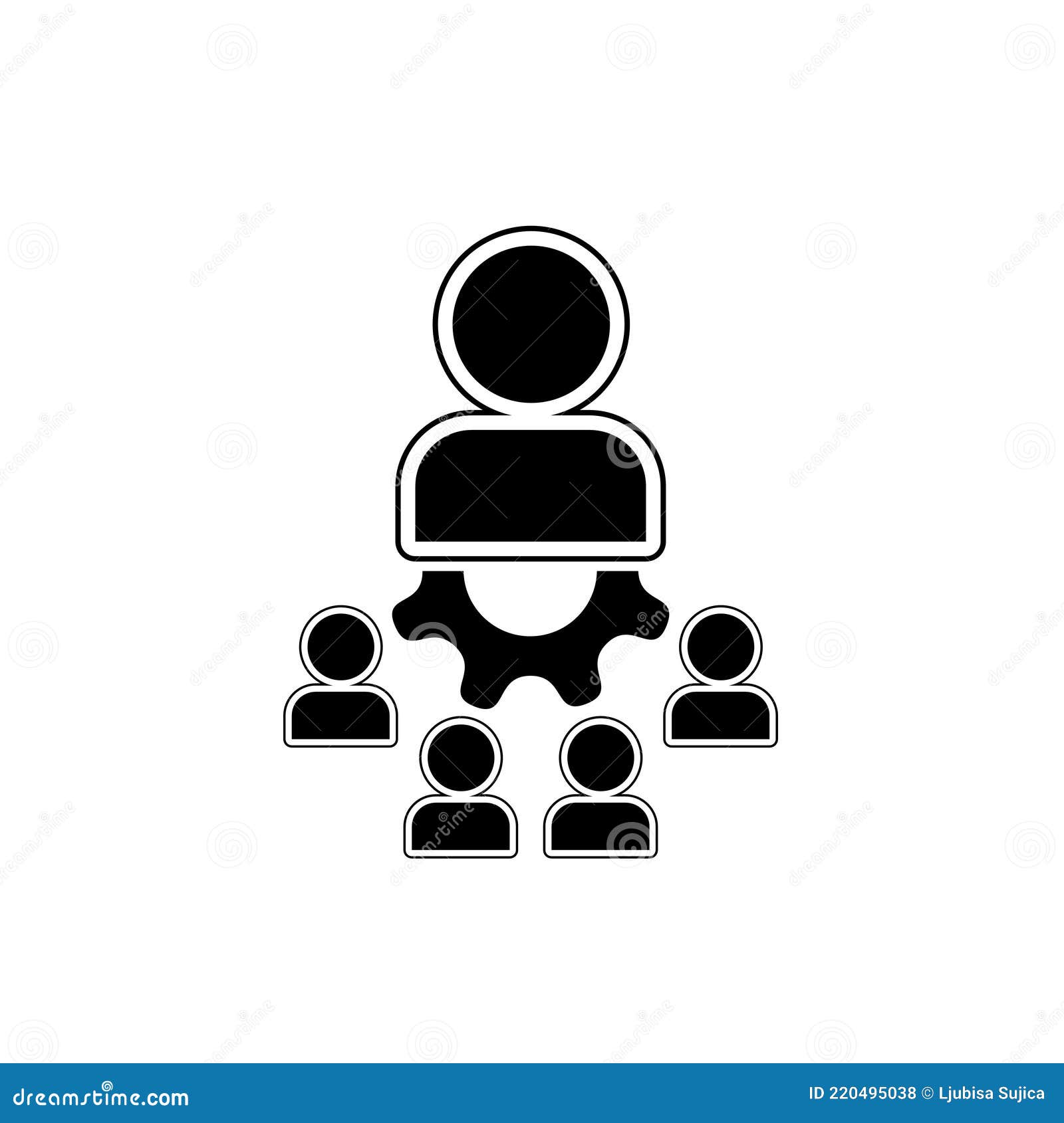 Supervisor Icono Aislado Sobre Fondo Blanco Ilustración del Vector ...