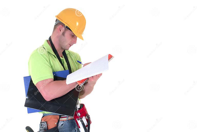 Supervisor inspecting stock photo. Image of director, studio - 4936986