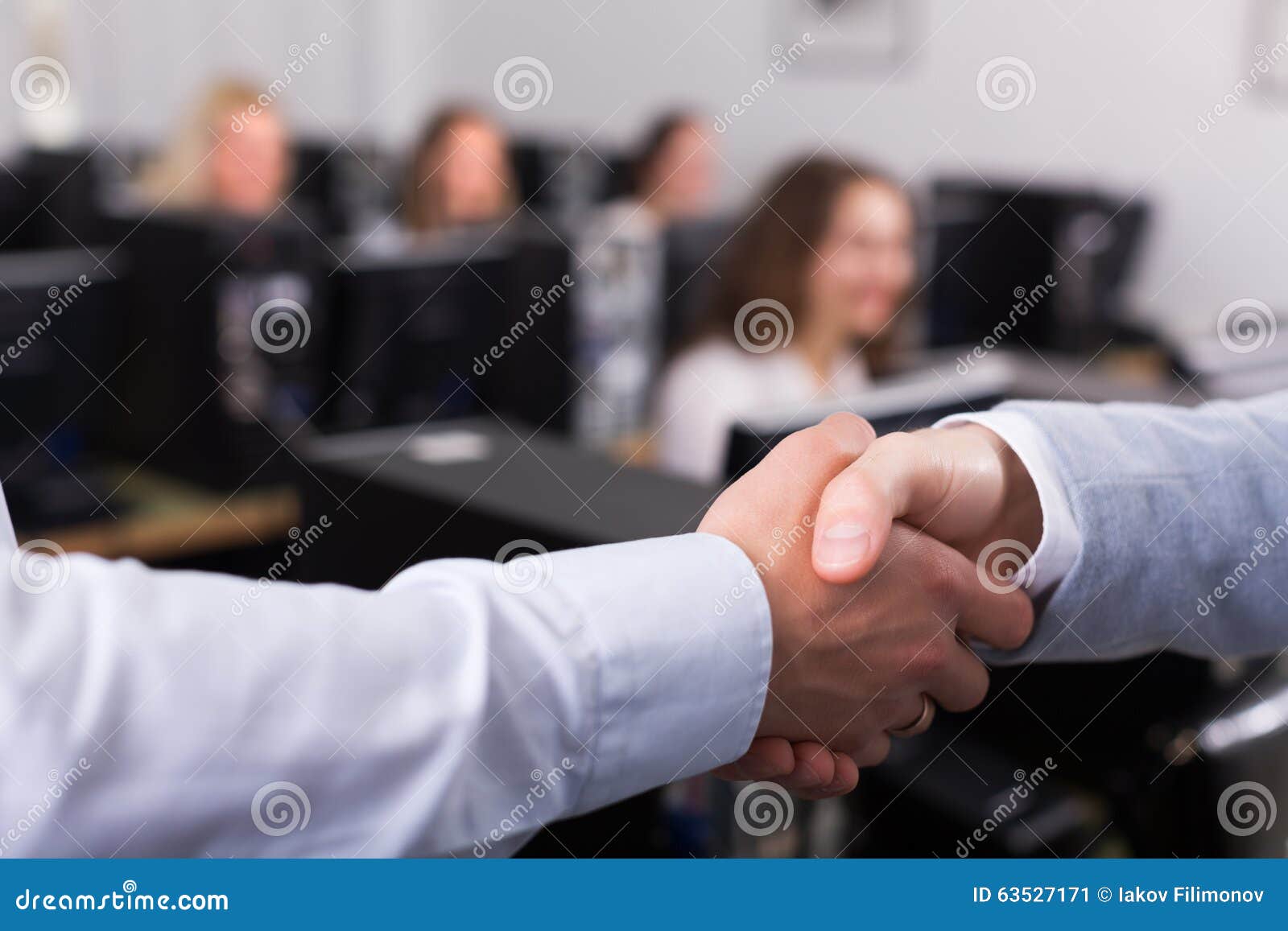 Supervisor Thanking Staff Member Stock Image - Image of businesspeople ...