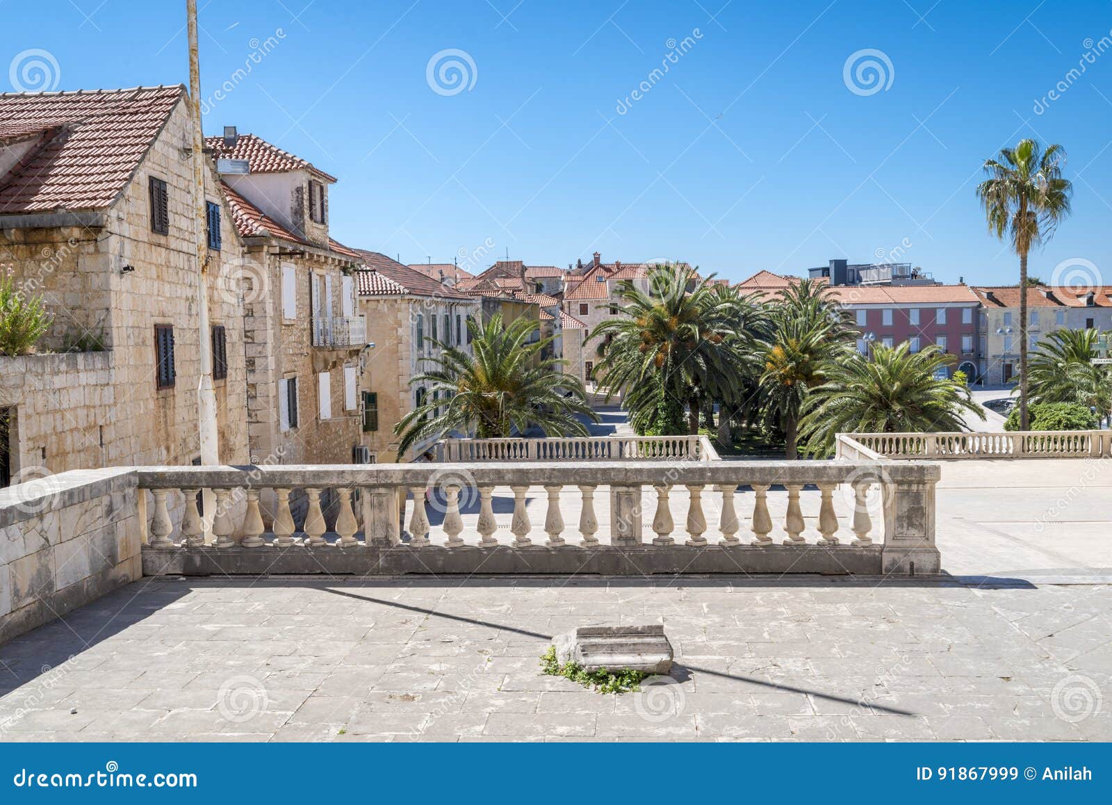 Supetar Town, Brac Island, Croatia Stock Image - Image of croatian ...
