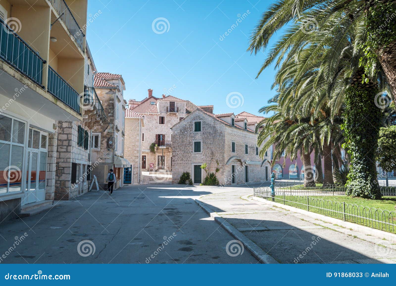 Supetar Town, Brac Island, Croatia Editorial Stock Photo - Image of ...