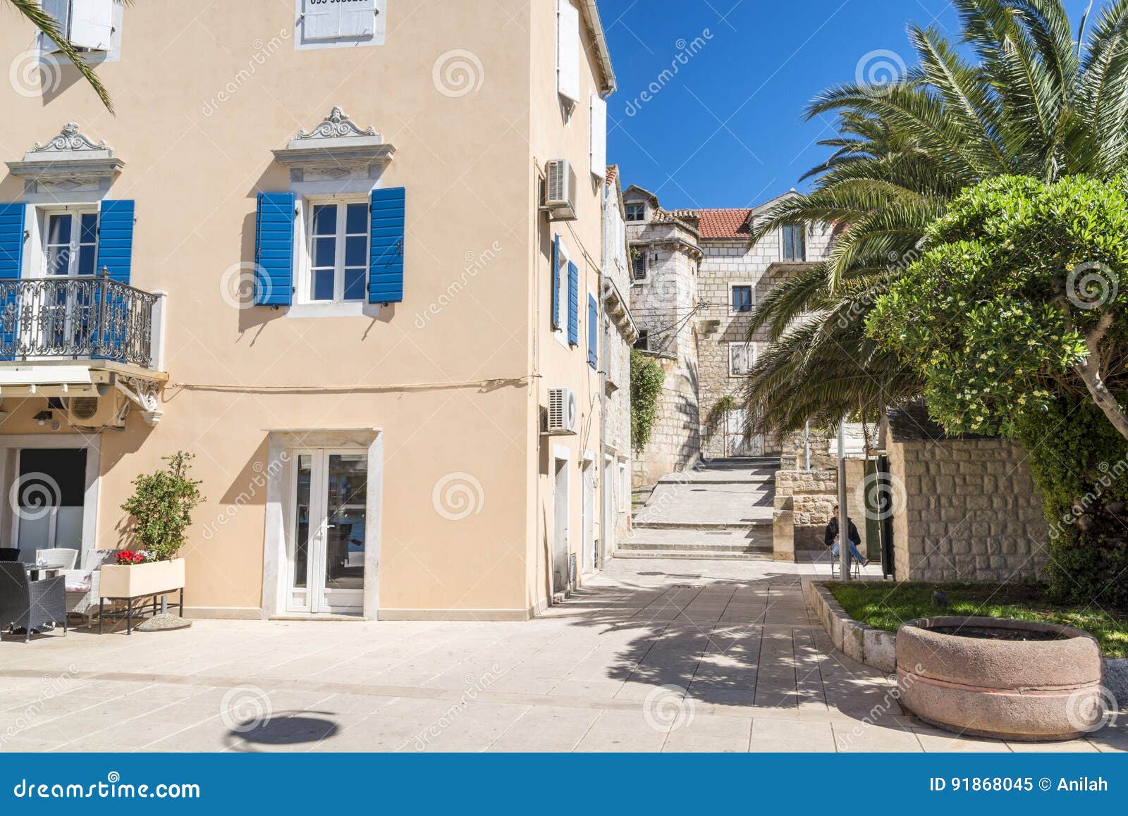 Supetar Town, Brac Island, Croatia Stock Image - Image of scenic ...