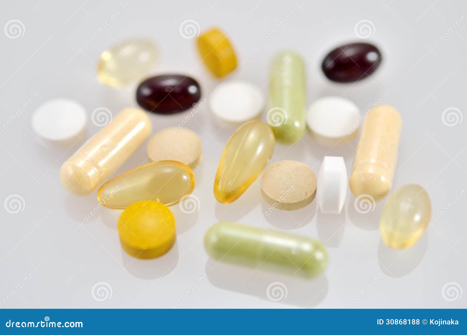 Suplementos dietéticos. foto de archivo. Imagen de vitamina - 30868188