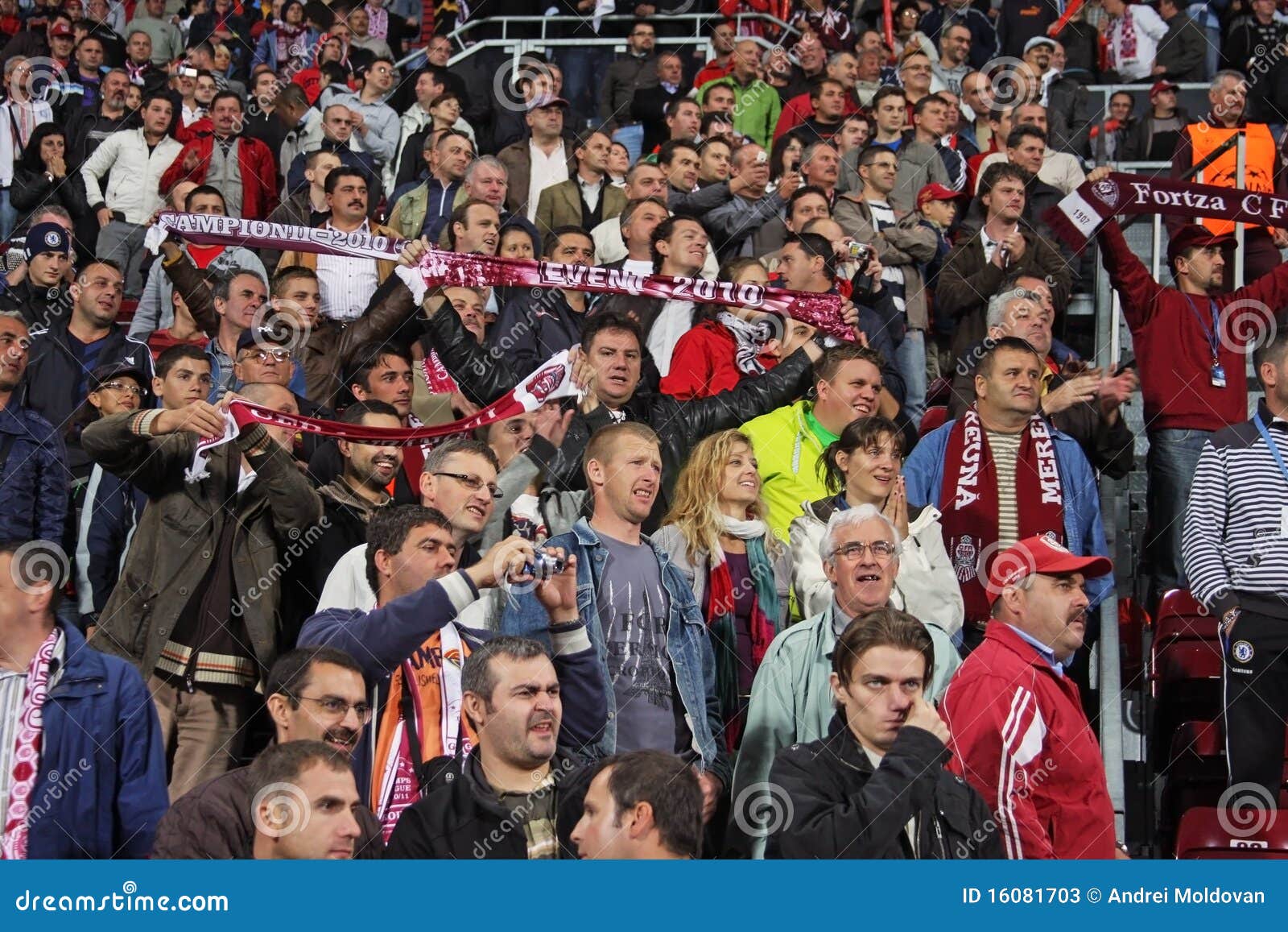 Suporters in Champions League Editorial Stock Photo - Image of flag ...