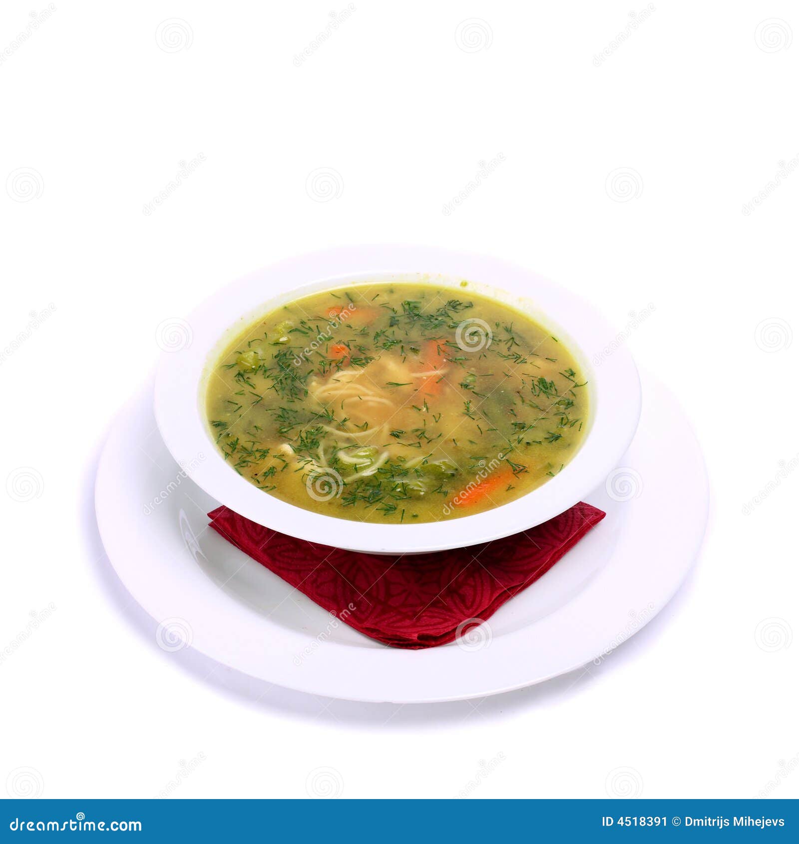 Suppe stockbild. Bild von teller, petersilie, frische - 4518391