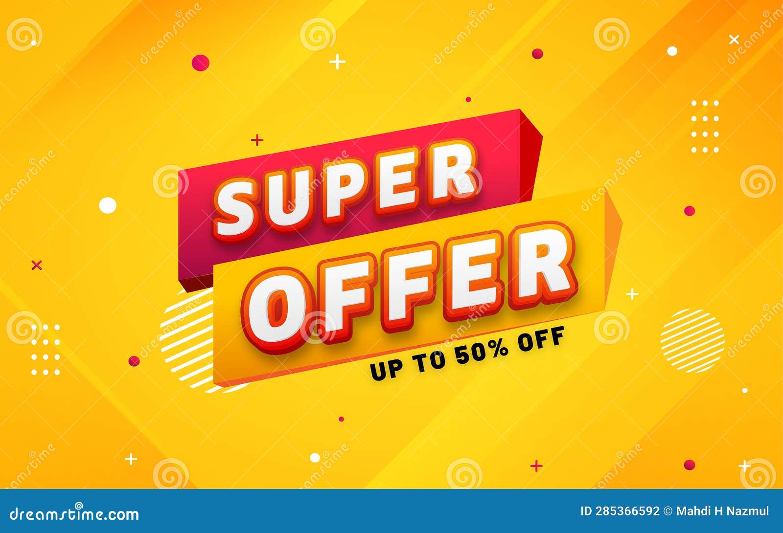 Supper Offer Banner Template with Editable Text Effect Stock ...