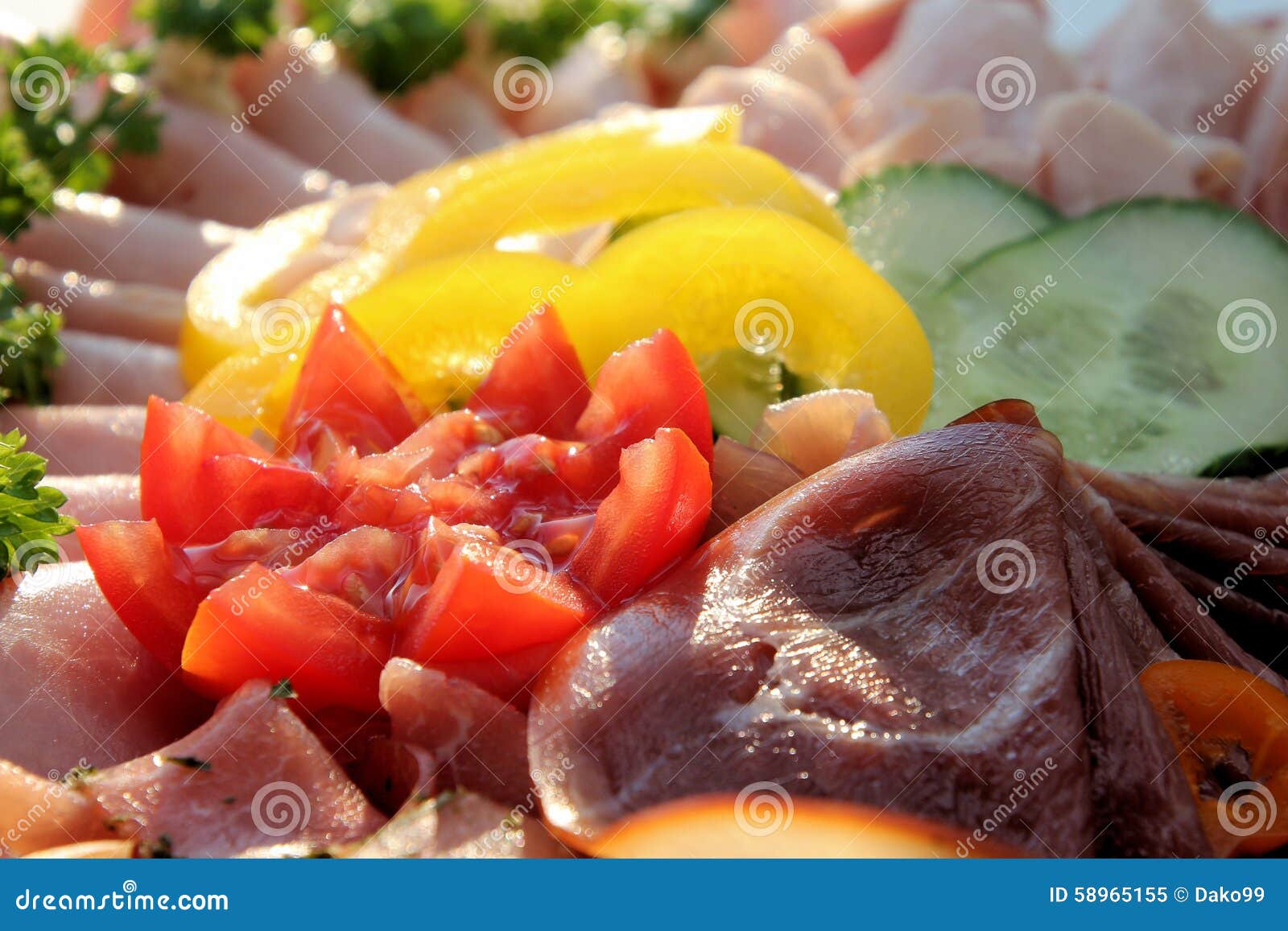 Supper plate stock image. Image of boiled, paprika, catering - 58965155