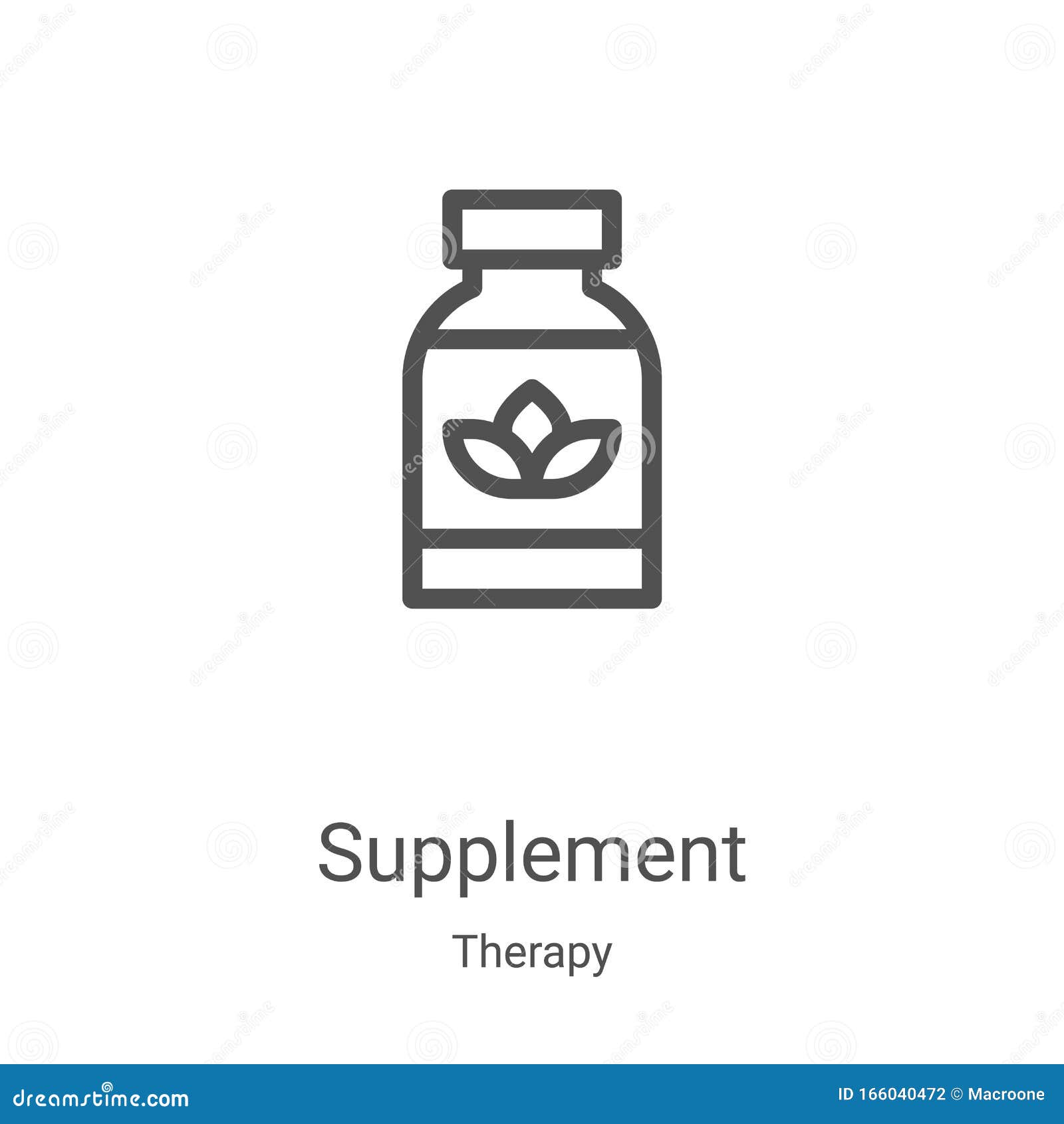 Supplement Icon Vector from Therapy Collection. Thin Line Supplement ...