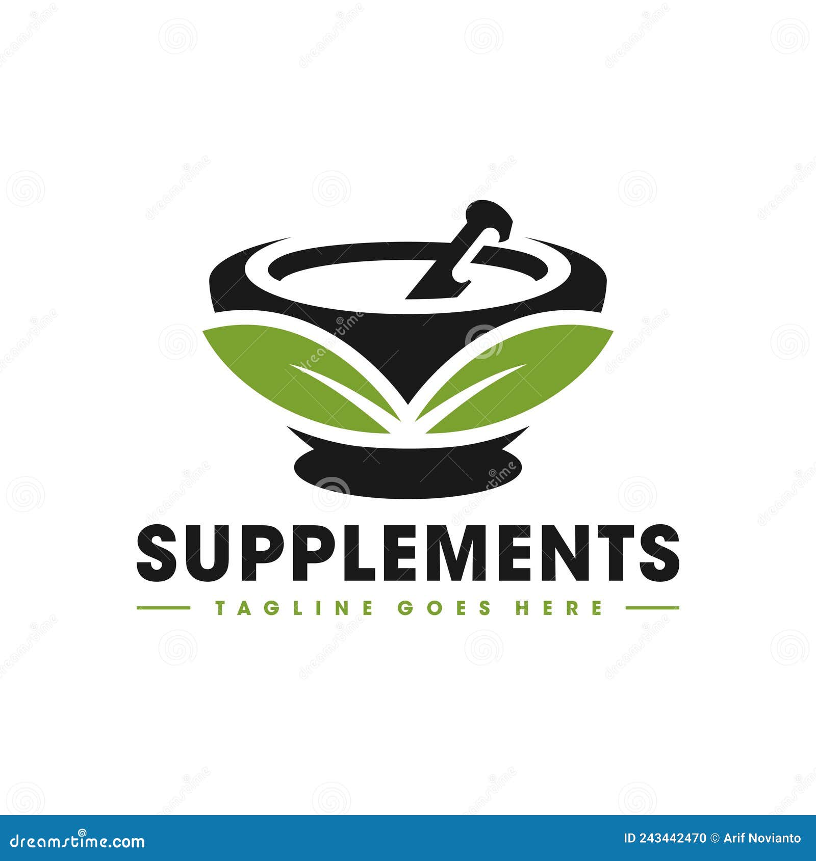 Supplement Illustration Logo Design Stock Vector - Illustration of ...
