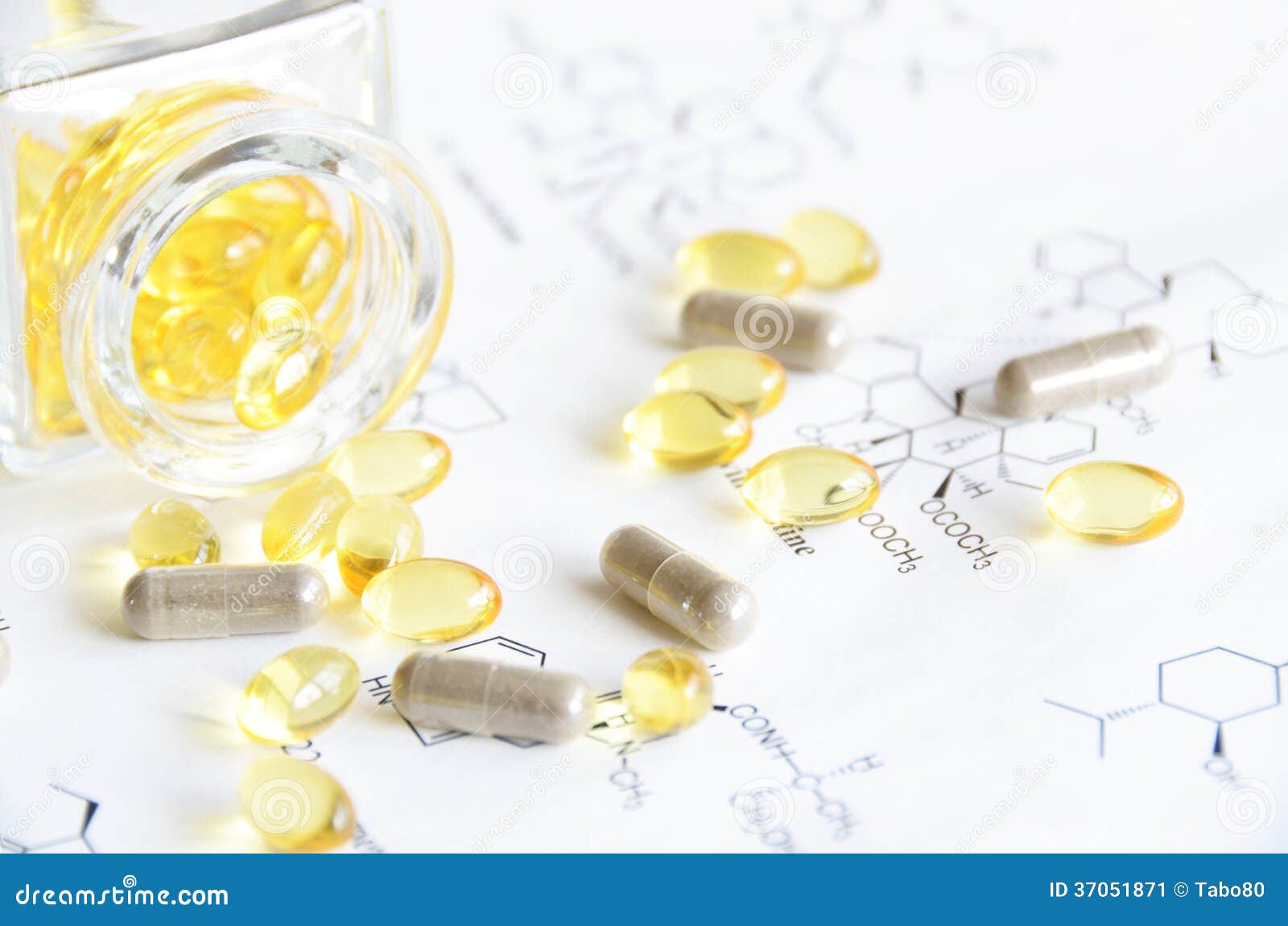 Supplement on Science Sheet Stock Image - Image of chemistry, tablet ...