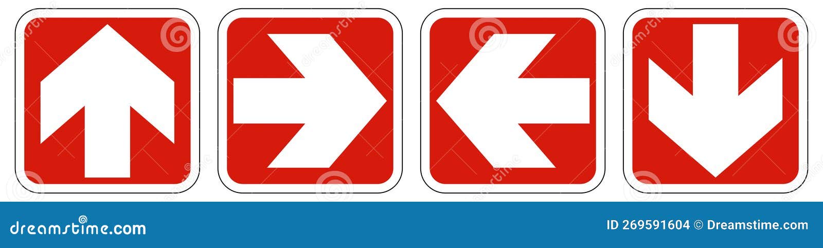 Supplementary this Way Signs for Firefighting Equipment Stock Vector ...
