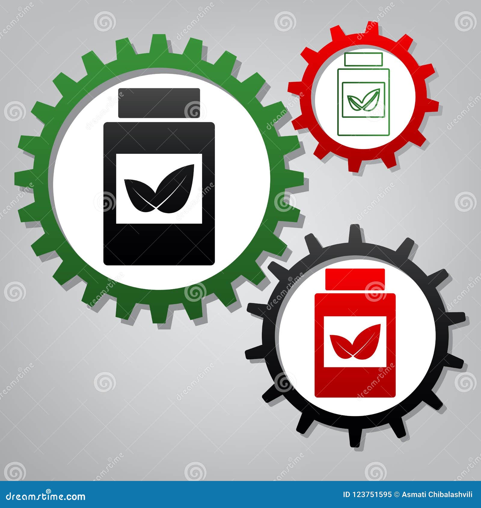 Supplements Container Sign. Vector Stock Vector - Illustration of ...