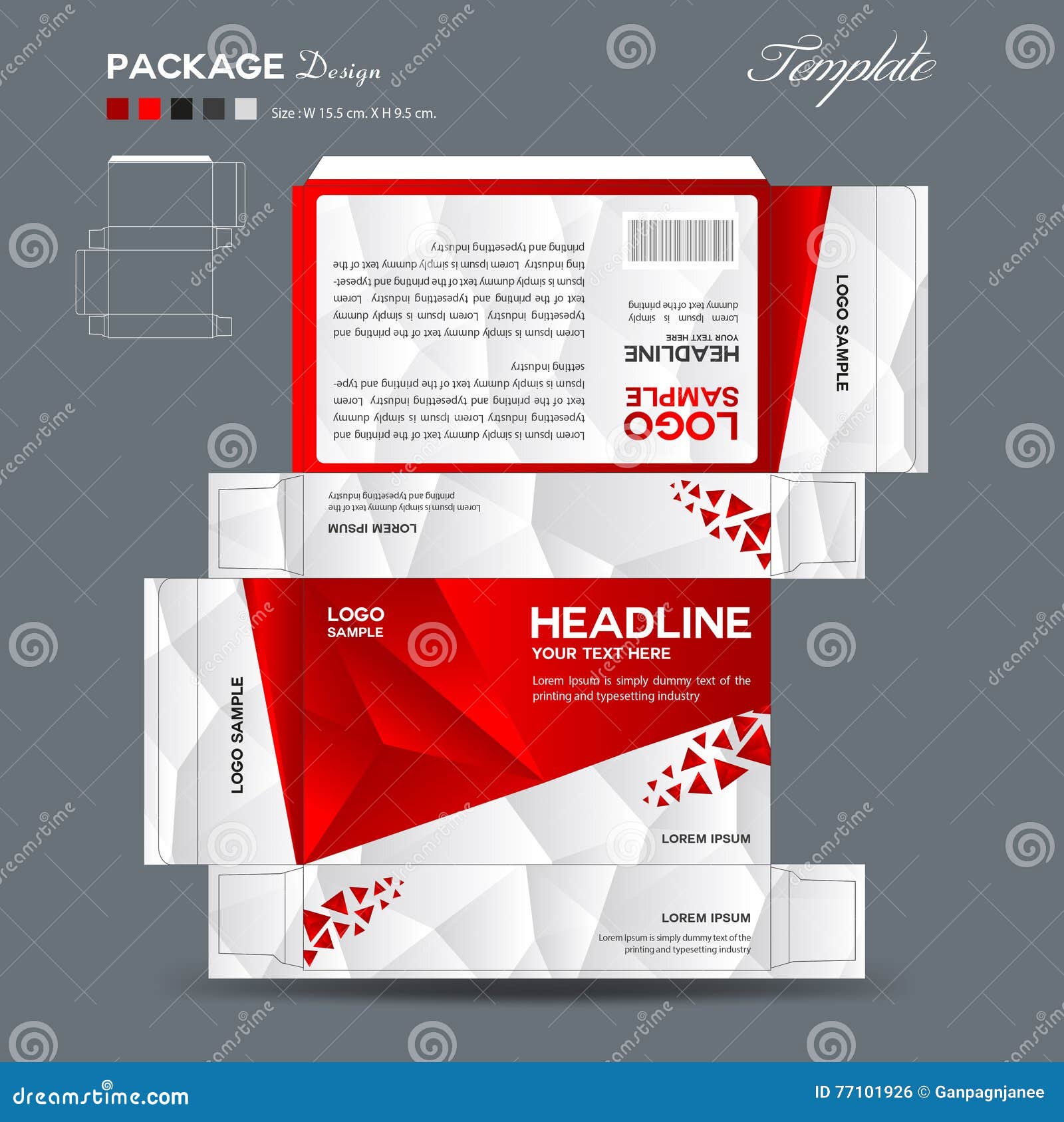 Supplements and Cosmetic Box Design, Packaging Design Stock Vector ...