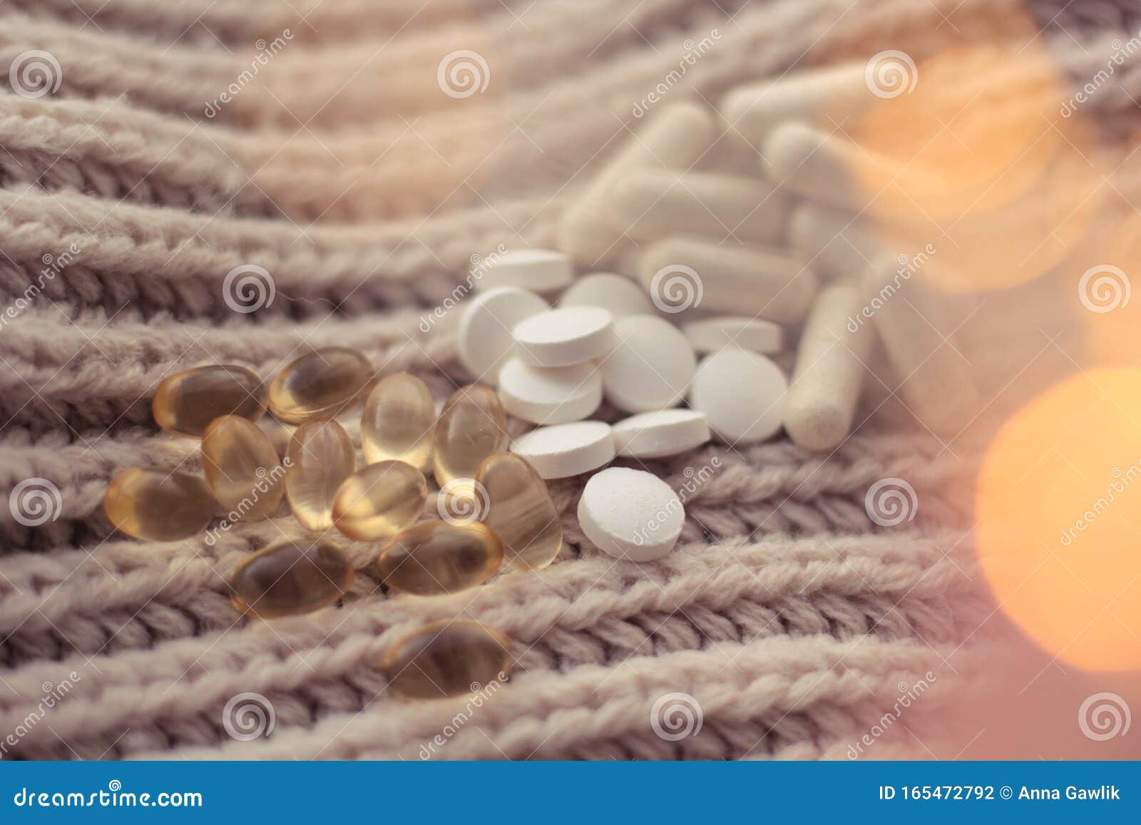 Supplements for winter stock photo. Image of bokeh, closeup - 165472792