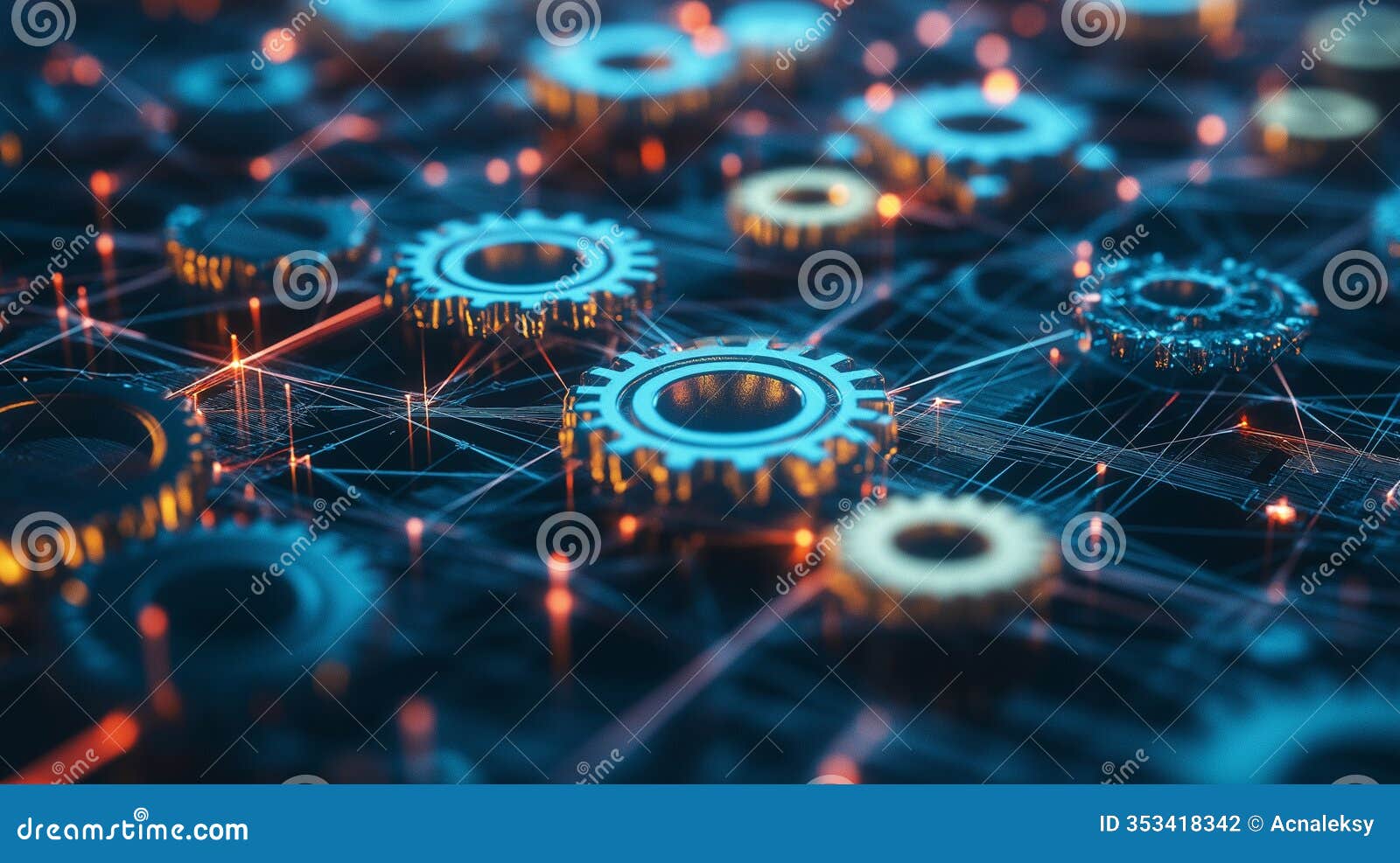 Supply Chain Efficiency: a Vibrant Mosaic of Interlocking Gears and ...