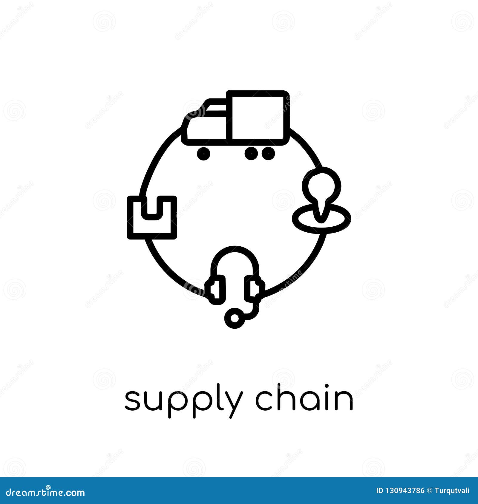 Supply Chain Icon from Delivery and Logistic Collection. Stock Vector ... Supply Chain Icon from Delivery and Logistic Collection. Stock Vector ...