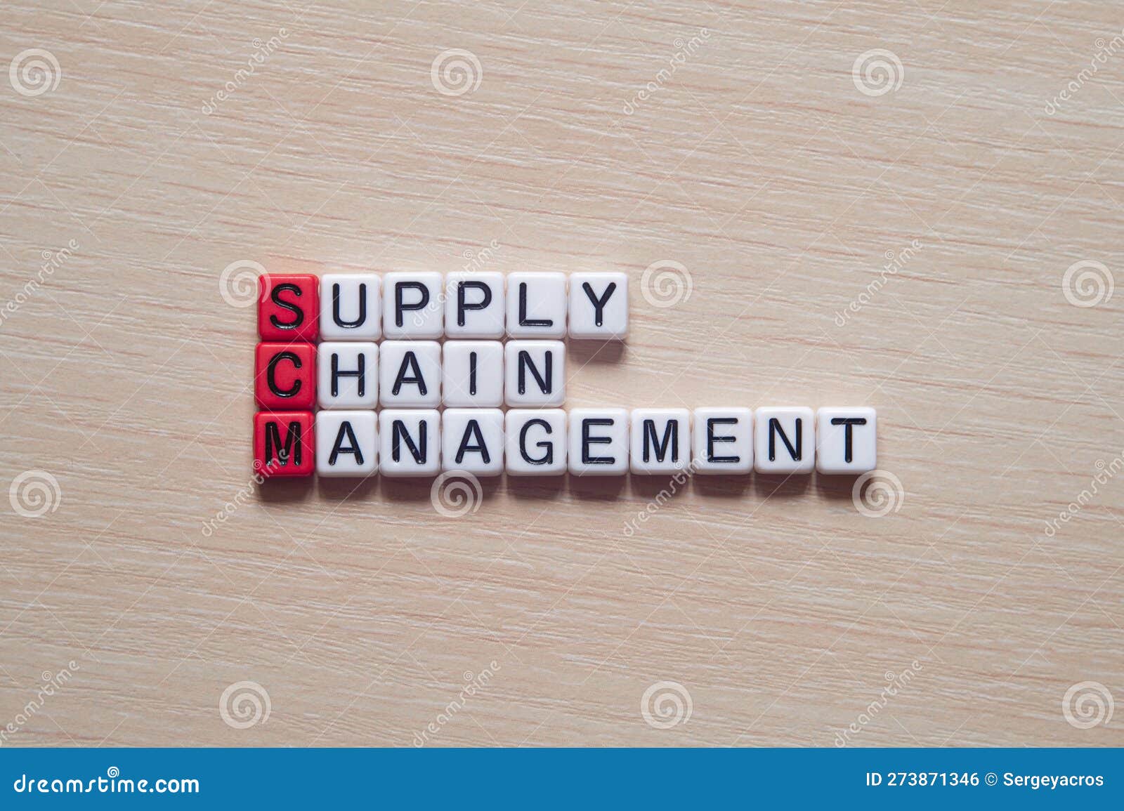 Supply Chain Management - Word Concept on Cubes, Text Stock Photo ...