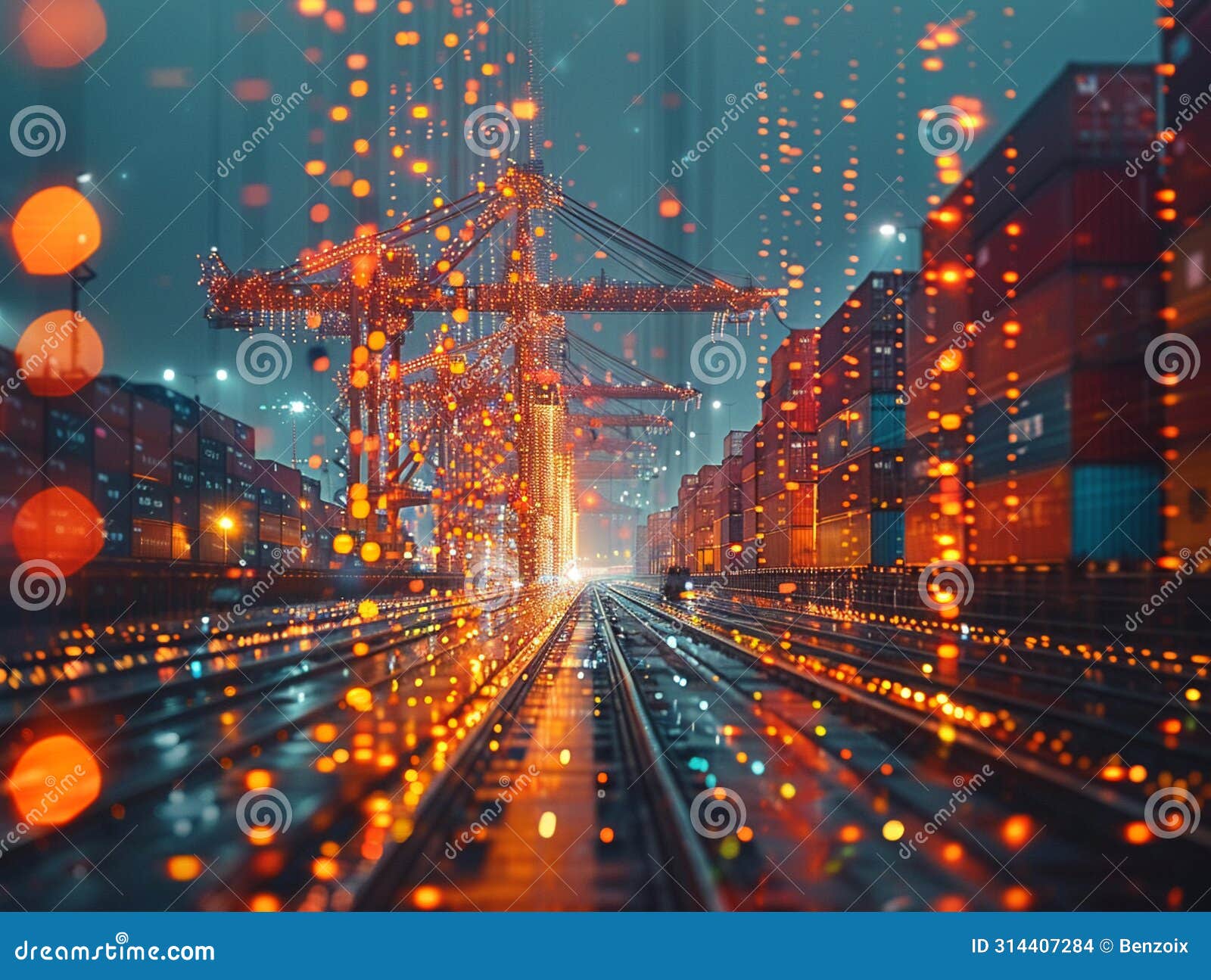 Supply Chain Manager Optimizing Logistics Networks Stock Photo - Image ...