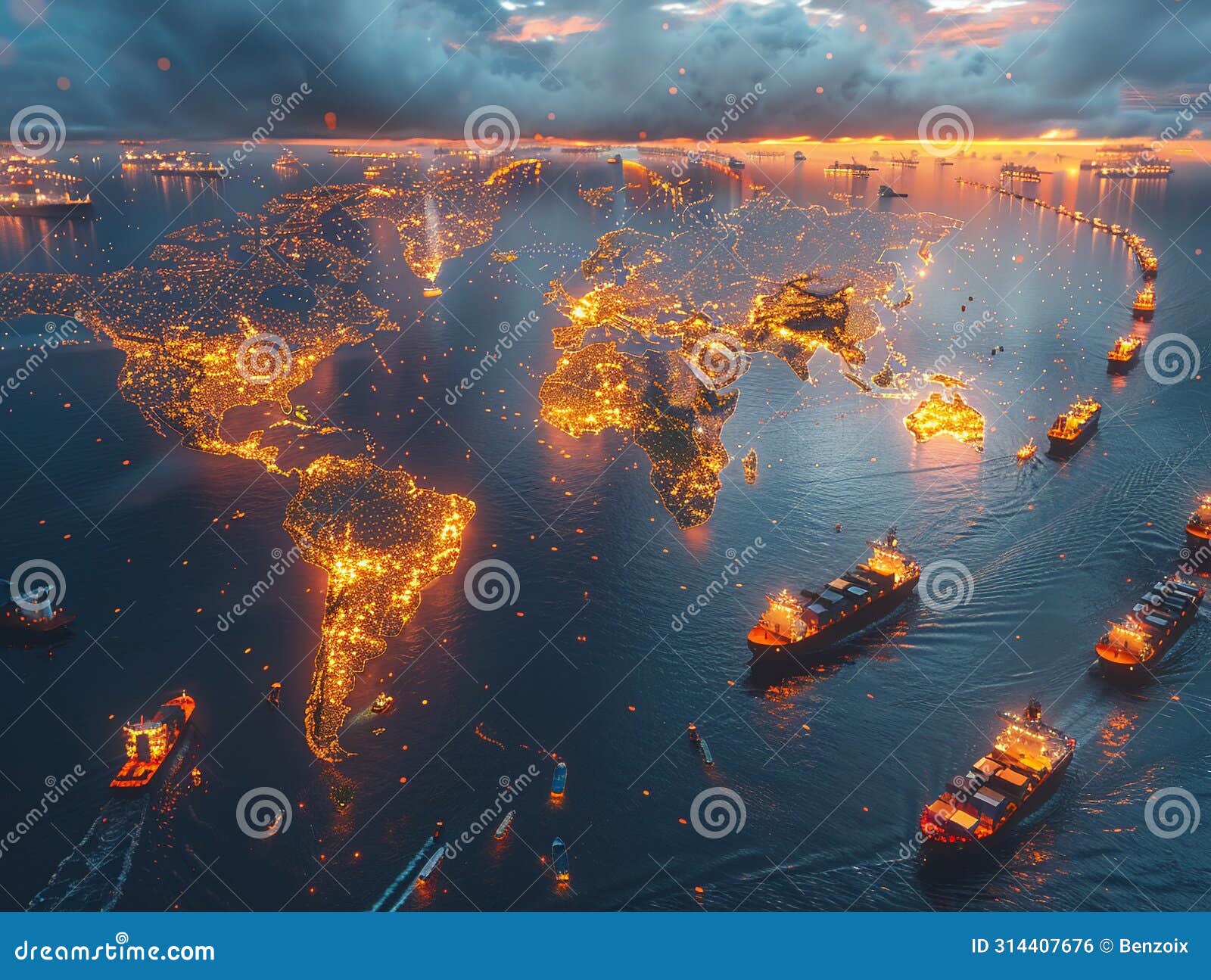 Supply Chain Manager Optimizing Logistics Networks Stock Photo - Image ...