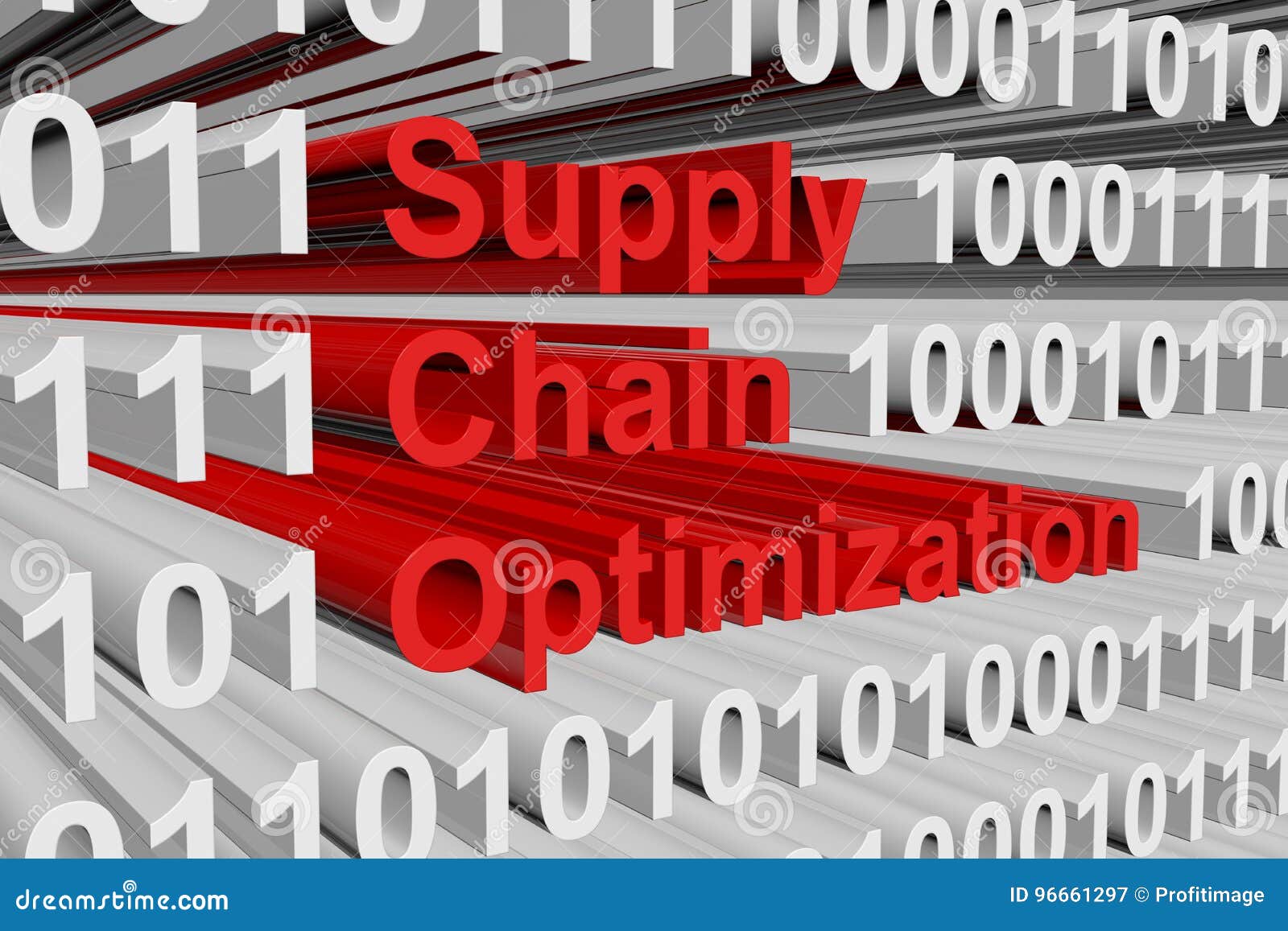 Supply Chain Optimization Stock Illustration Illustration Of Render
