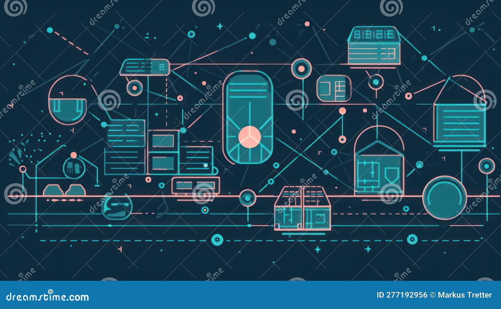 A Supply Chain Optimization Icon Representing The Use Of Data Analysis