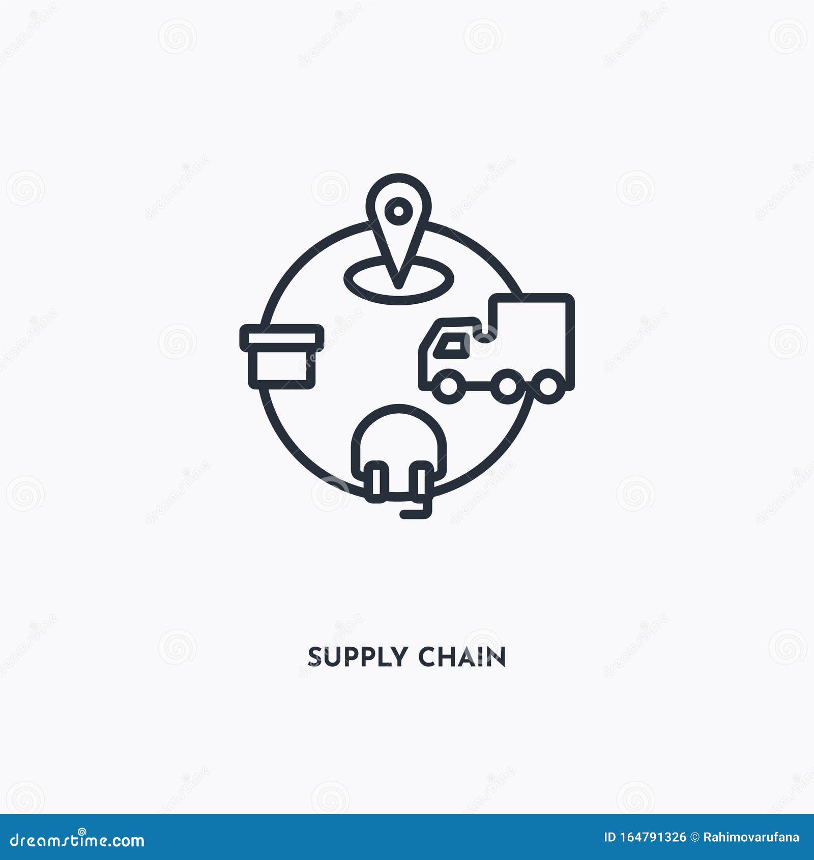 Supply Chain Outline Icon. Simple Linear Element Illustration. Isolated ... Supply Chain Outline Icon. Simple Linear Element Illustration. Isolated ...