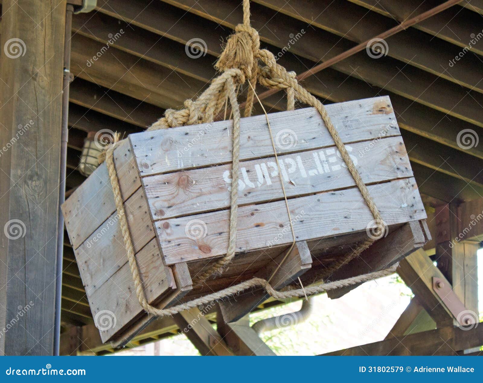 Supply crate stock image. Image of help, hanging, supplies - 31802579