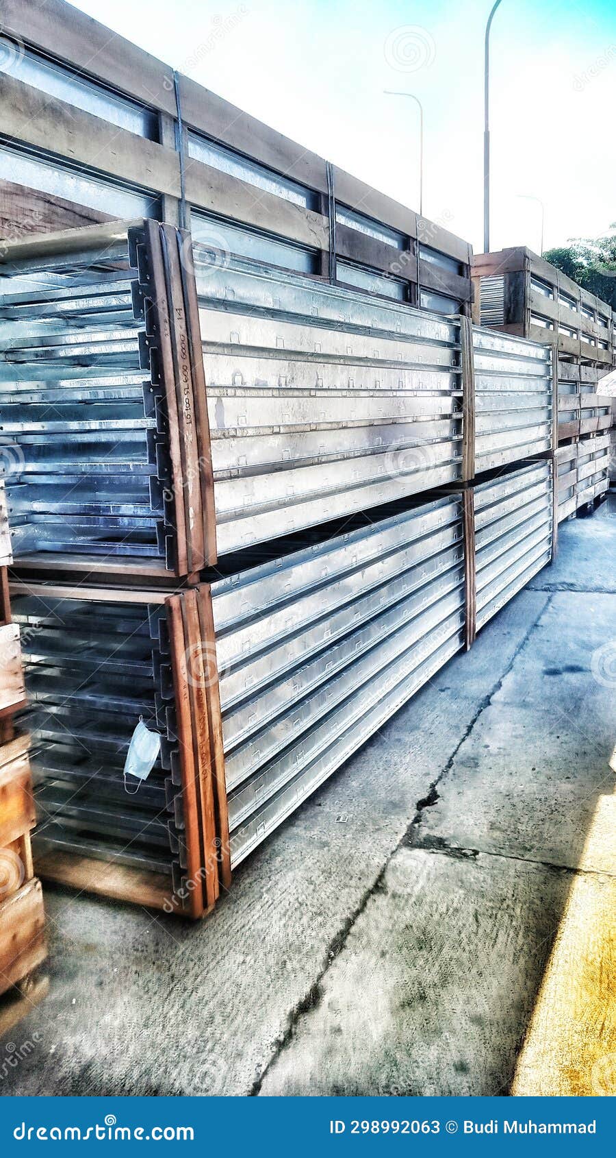 Cortex Clutch. Fitting For Plastic Pipes Stacked In A Warehouse Yard ...