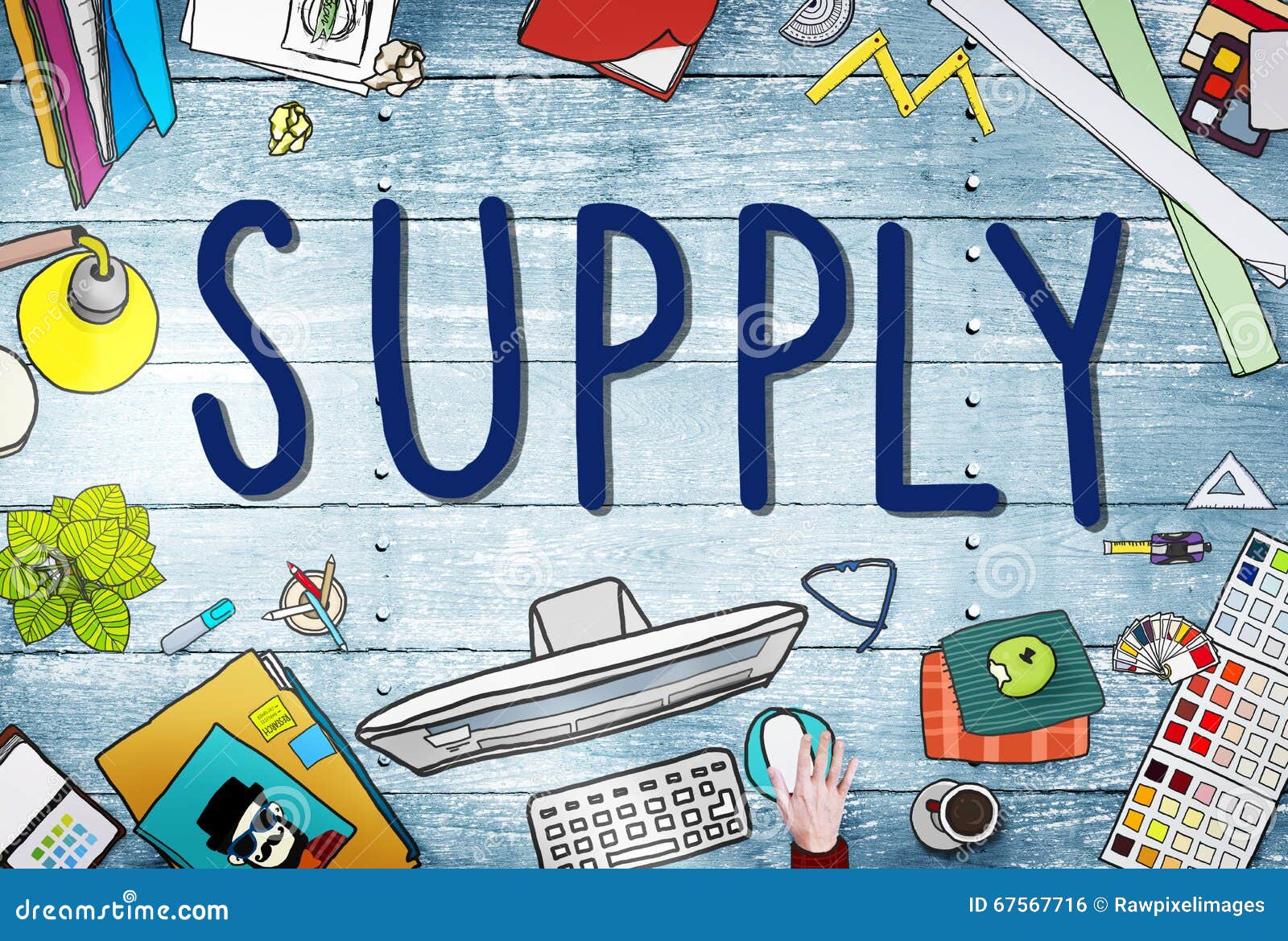 Supply Production Strategy Distribution Business Concept Stock ...