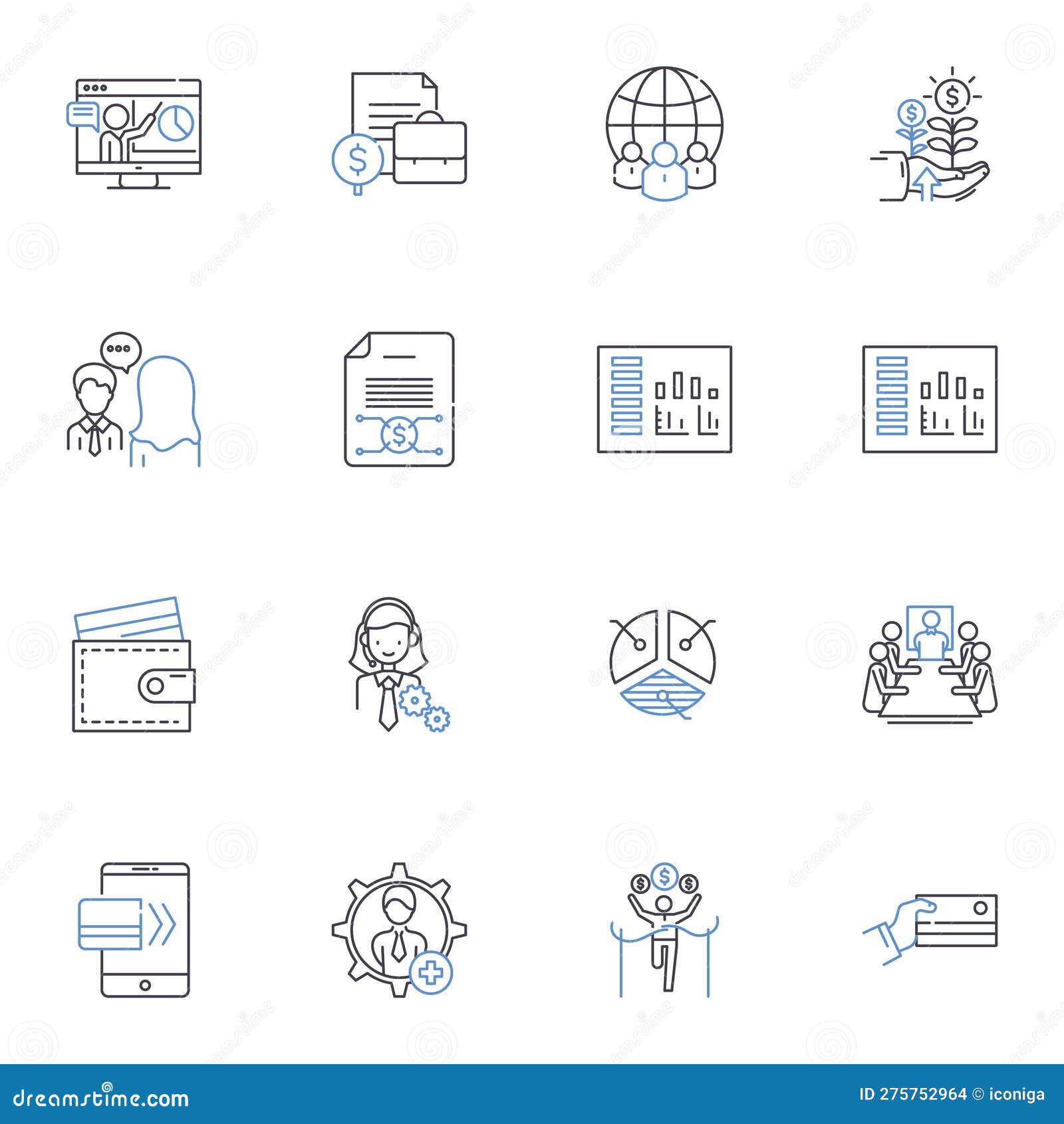 Supply Range Line Icons Collection. Availability, Stock, Selection ...