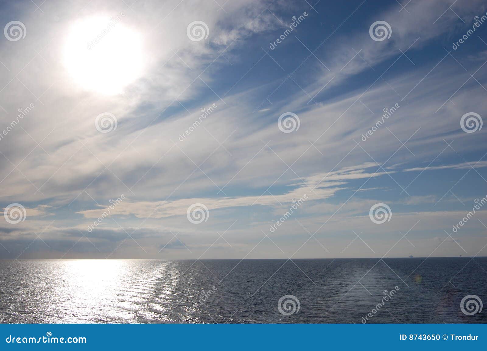 Supply Vessel Sailing in Calm Weather Stock Photo - Image of cloud ...