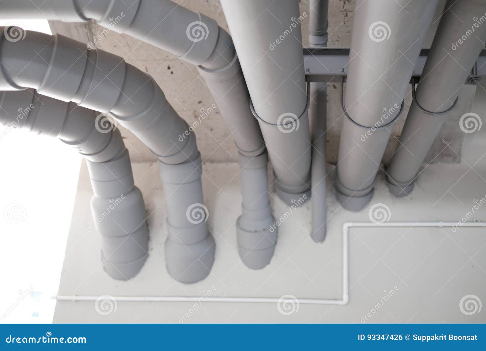 Supply Water and Sewer Pipes System Stock Photo - Image of industrial ...