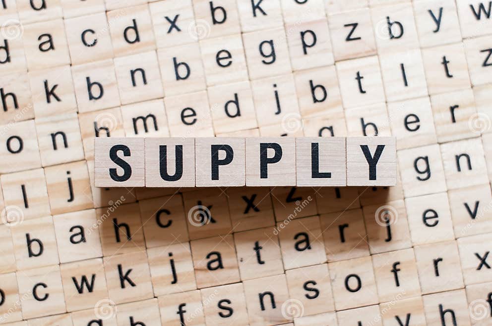 Supply word concept stock photo. Image of letter, calculation - 145731582