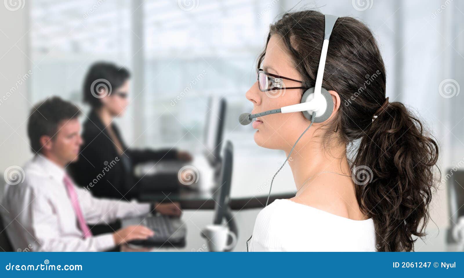 It support stock image. Image of hotline, assistant, female - 2061247