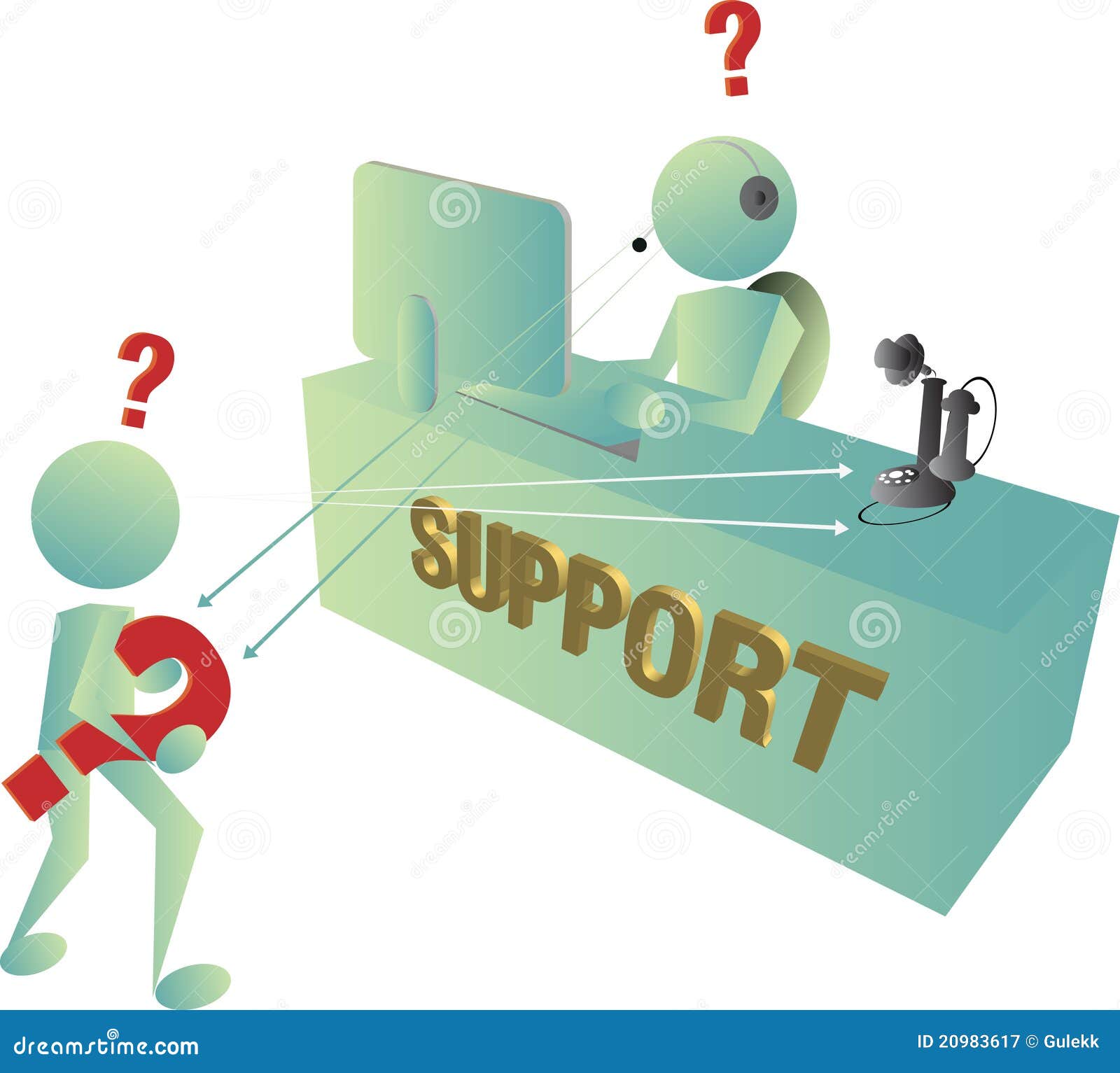 Support stock illustration. Illustration of center, customer - 20983617