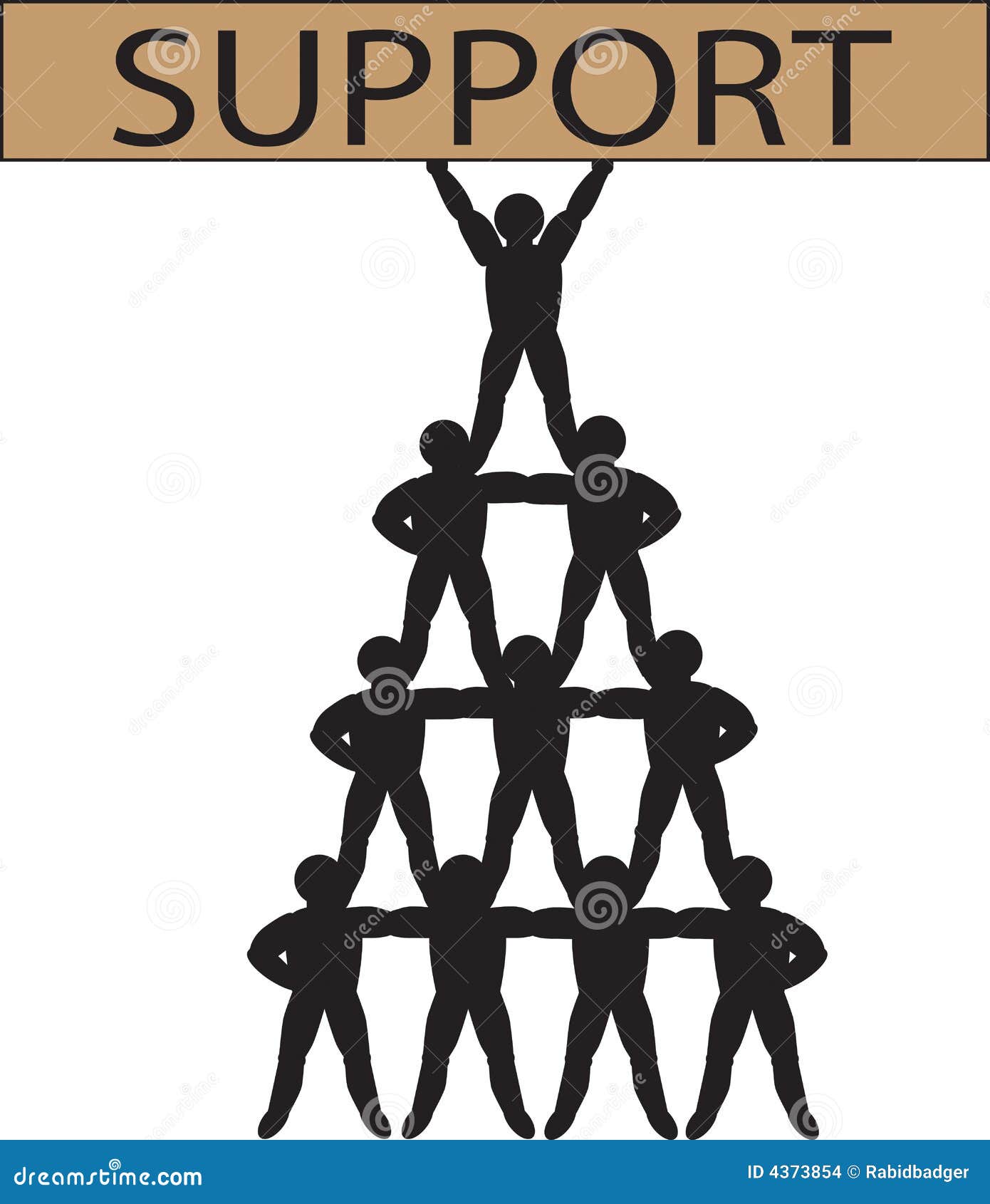 Support stock vector. Illustration of support, carrying - 4373854