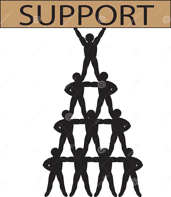 Support stock vector. Illustration of support, carrying - 4373854