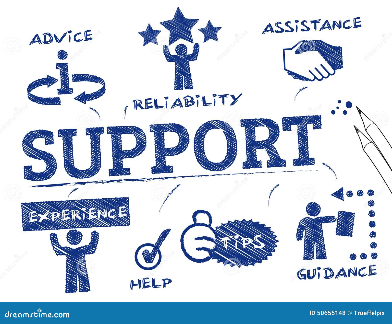 Support stock abbildung. Illustration von informationen - 50655148