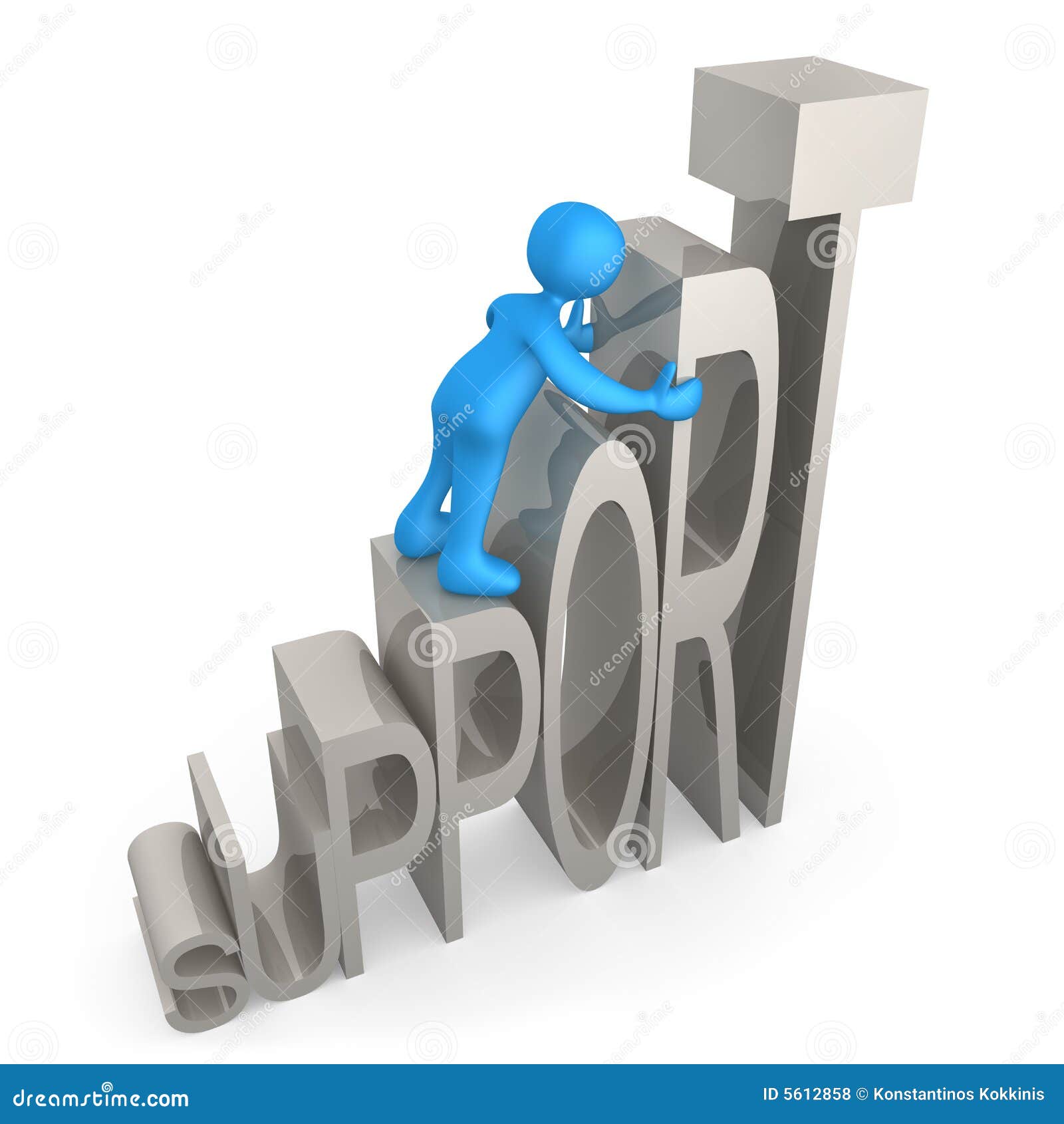 Support stock illustration. Illustration of ladder, cartoon - 5612858
