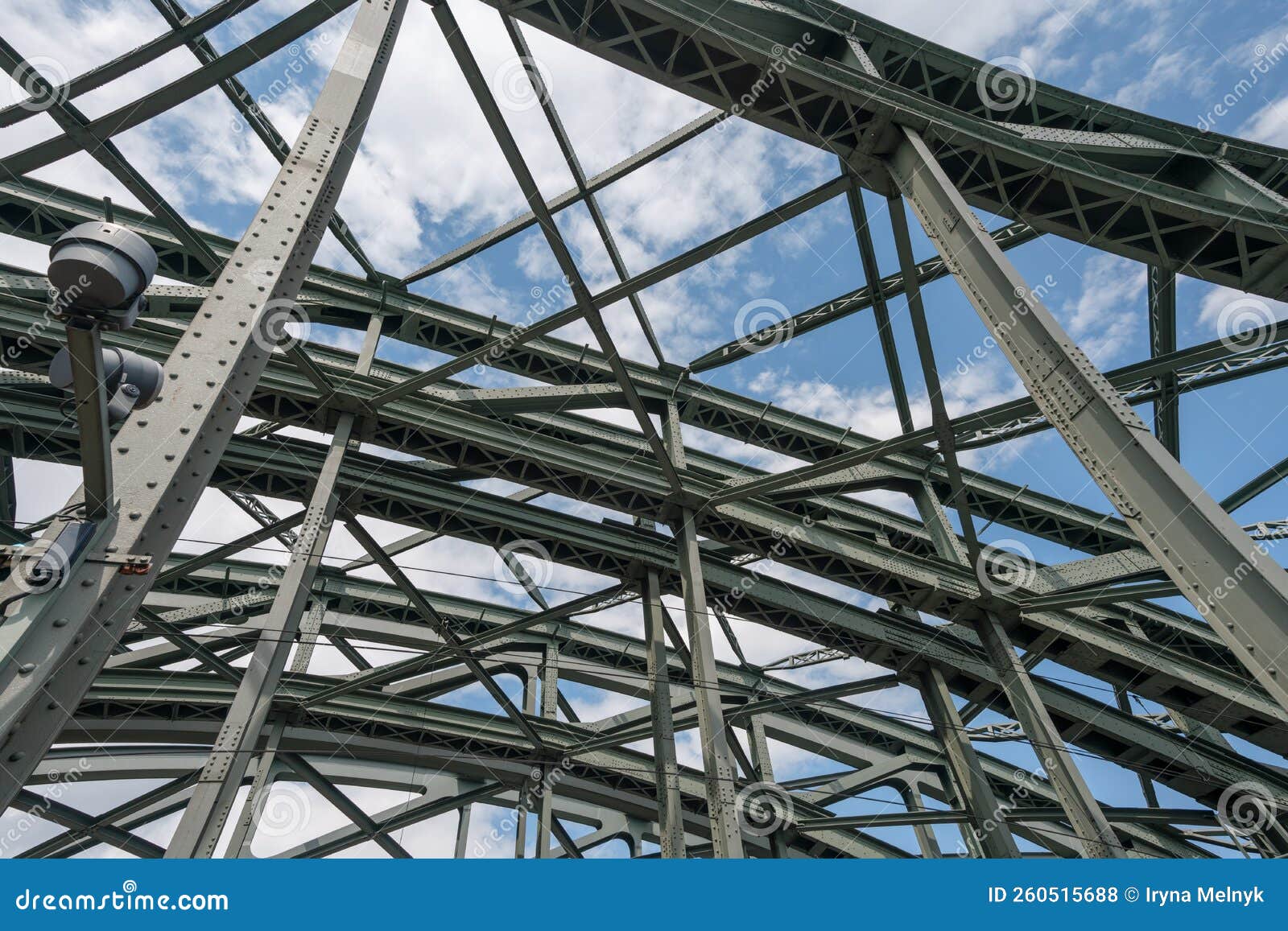 Support Above the Bridge, Steel Structure Close-up Stock Photo - Image ...