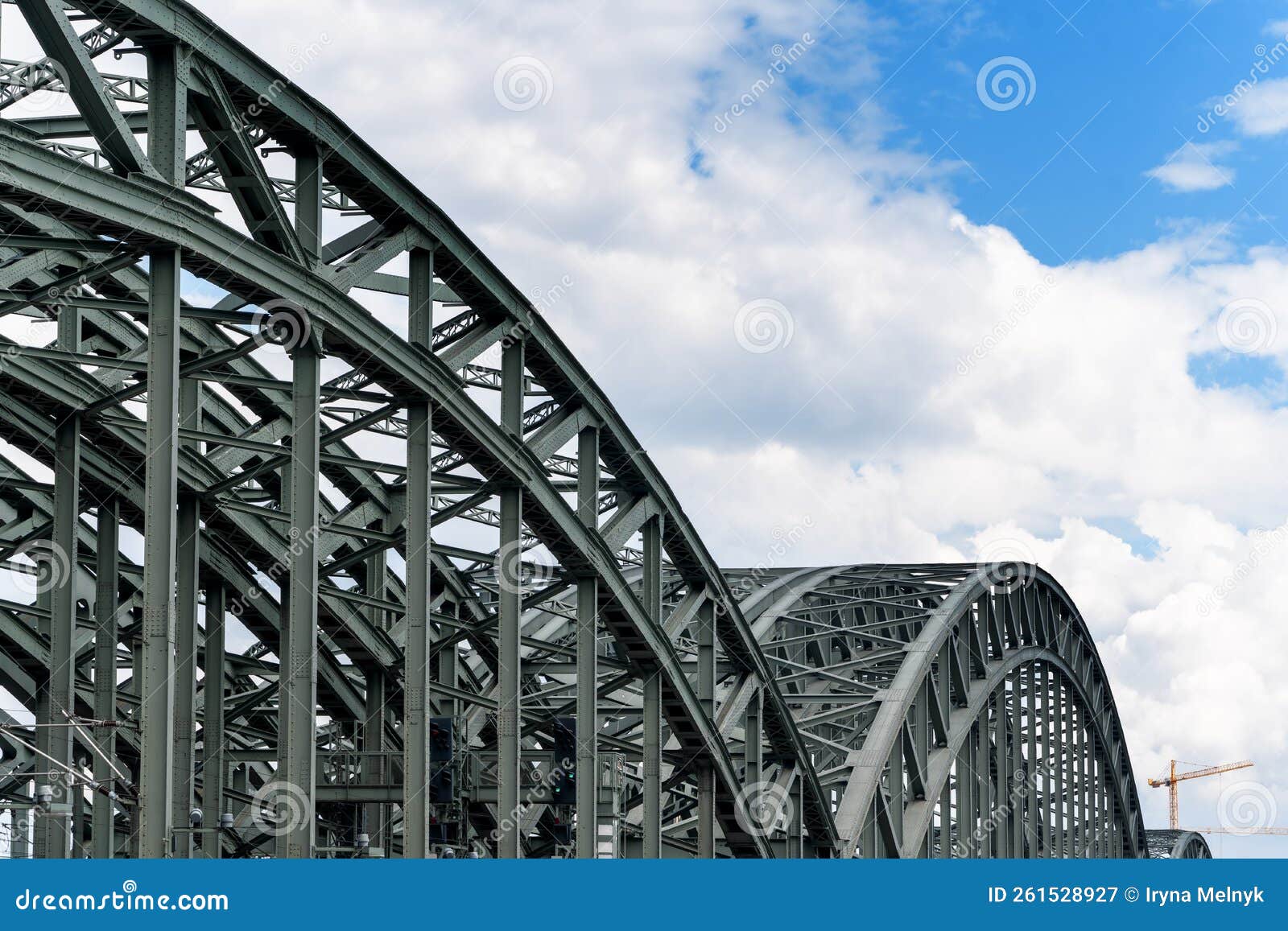 Support Above the Bridge, Steel Structure Close-up Stock Image - Image ...
