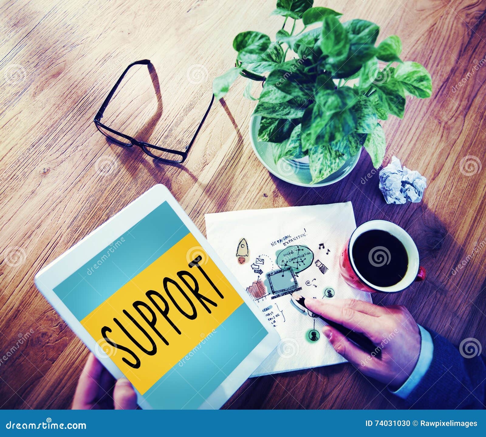 Support Assistance Aid Community Motivation Team Concept Stock Photo ...