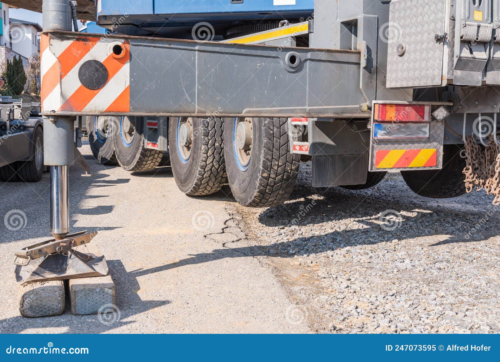 Support Base of a Construction Machine - Detail Stock Image - Image of ...