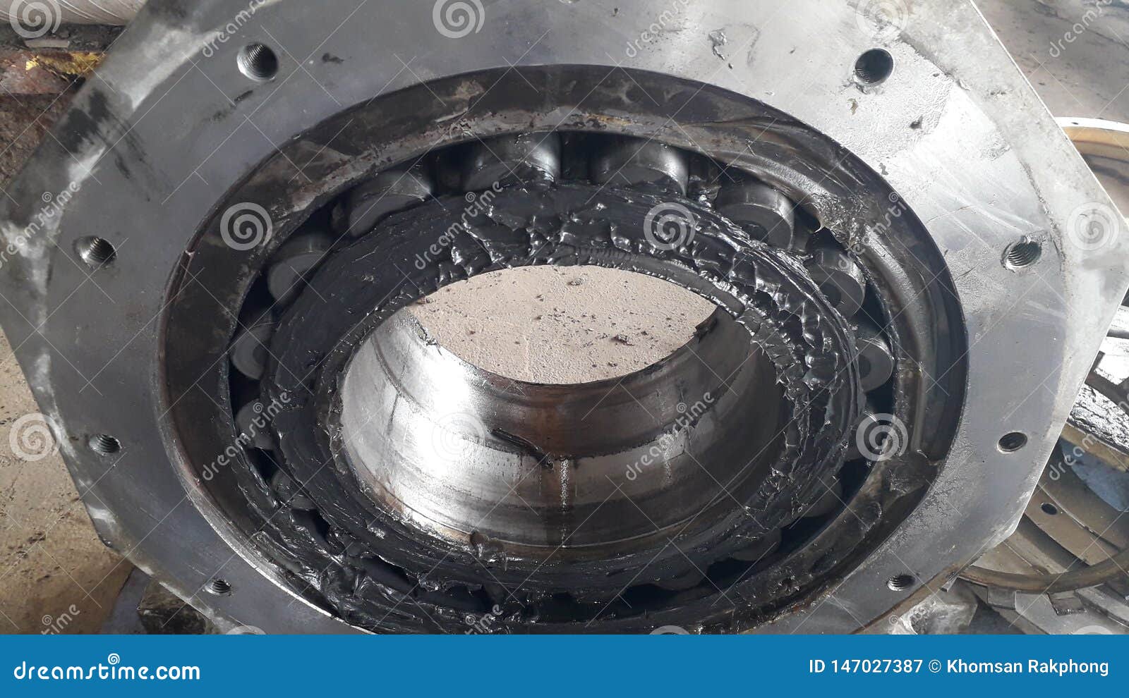 Preventine Maintenance Automatic Refill Grease on the Machine Stock ...