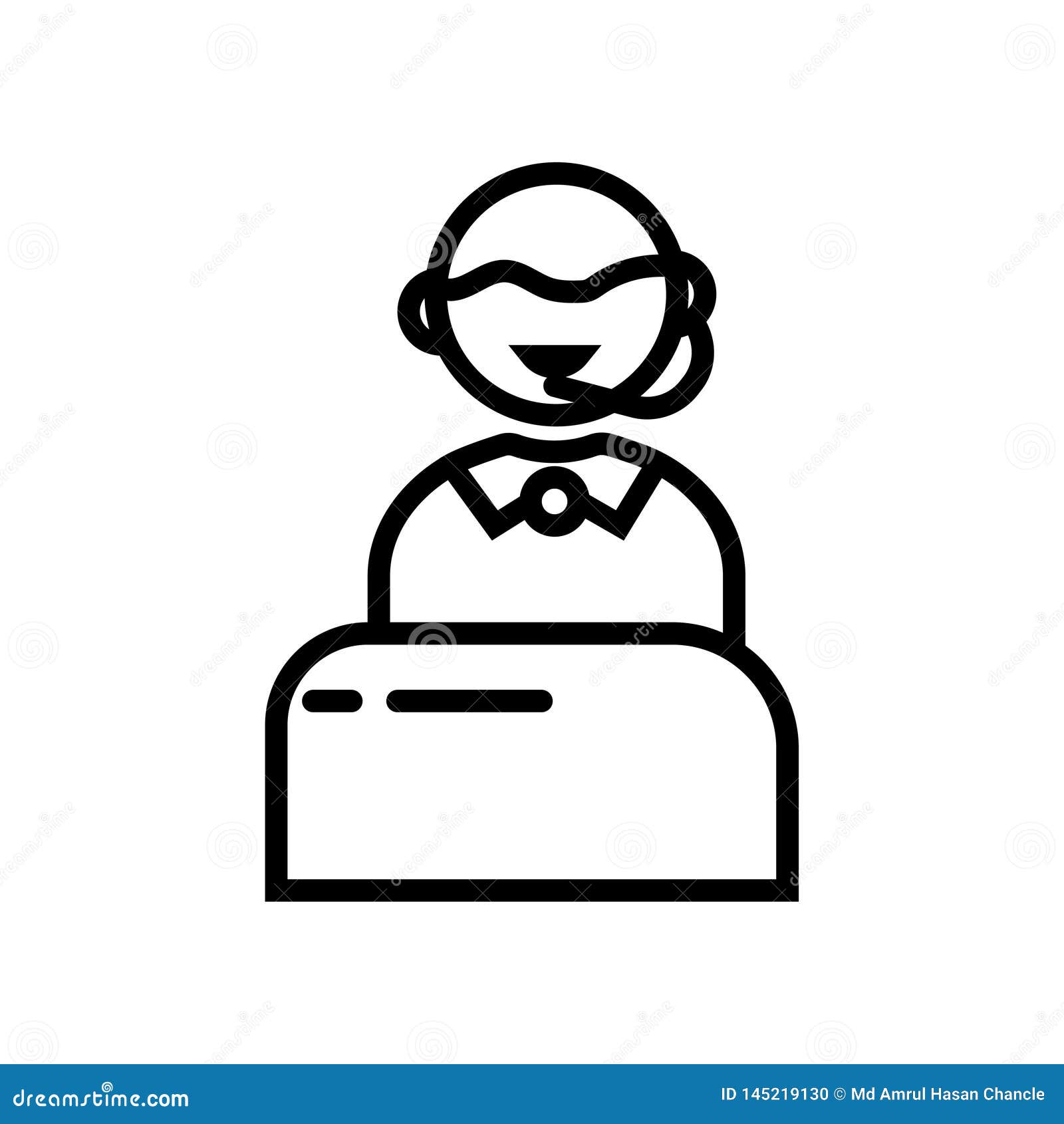 Support- Black Linear Support Vector Illustration Symbol Icon Stock ...