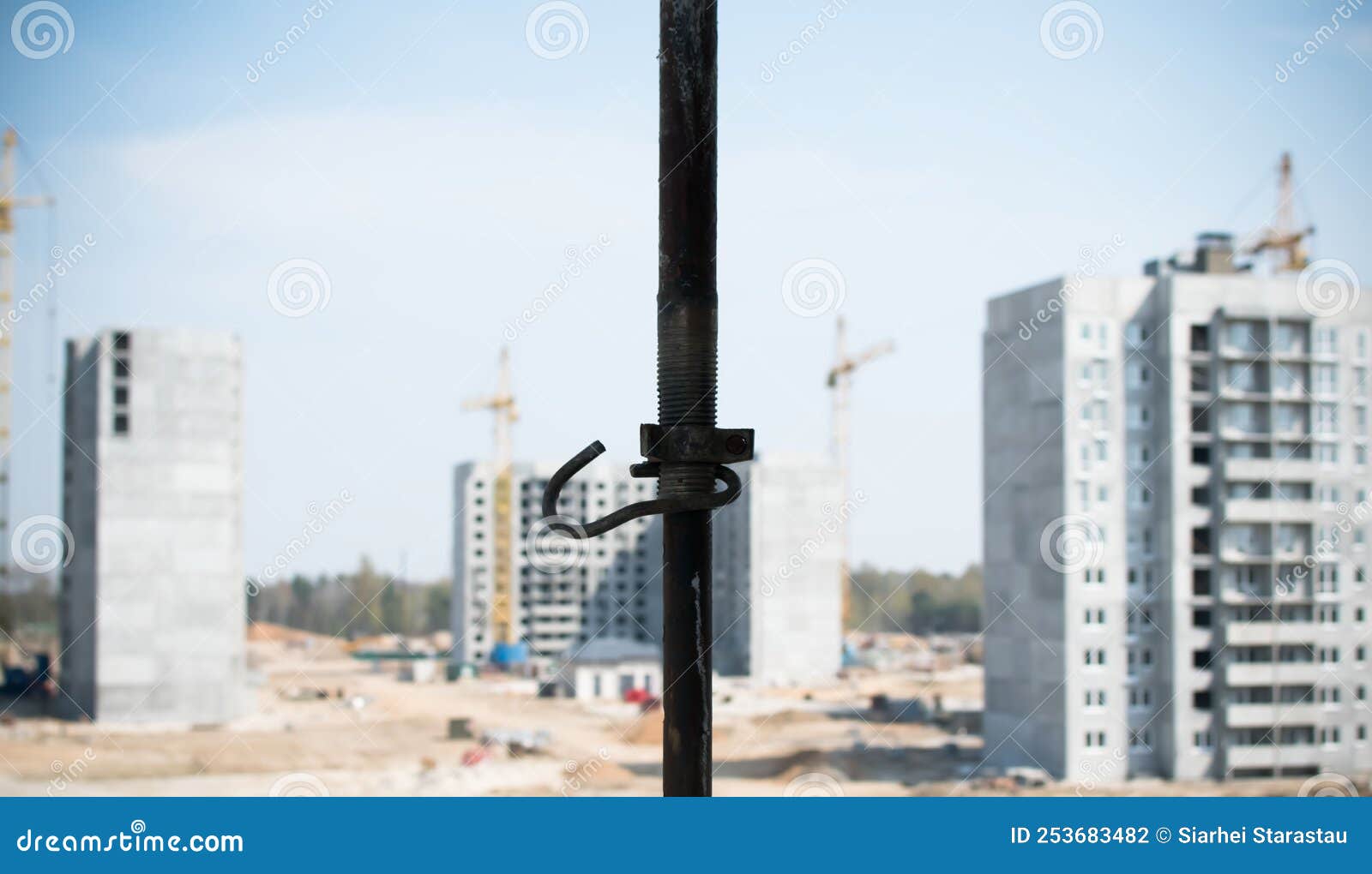 Support of Building Structures Stock Photo - Image of work, tower ...