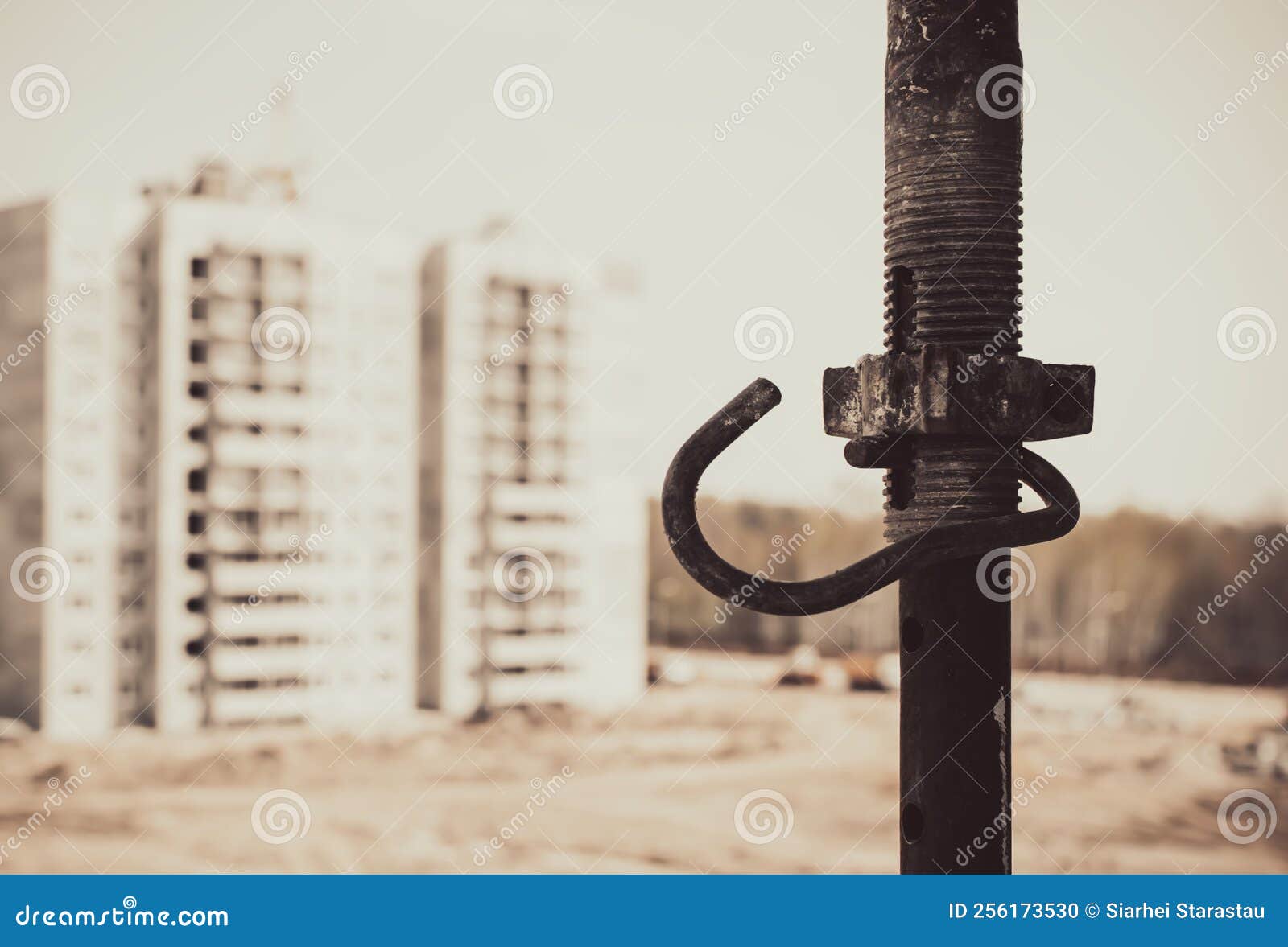 Support of Building Structures Stock Photo - Image of site, building ...