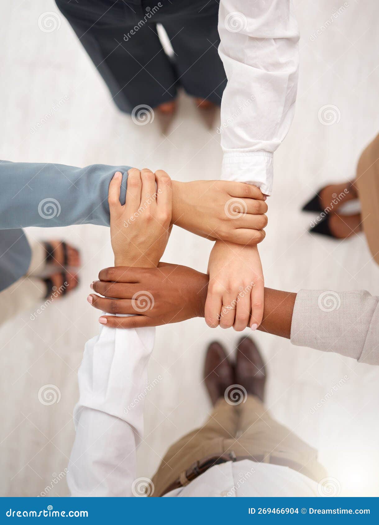 Support, Business Team and Holding Hands for Work Community, Office and ...